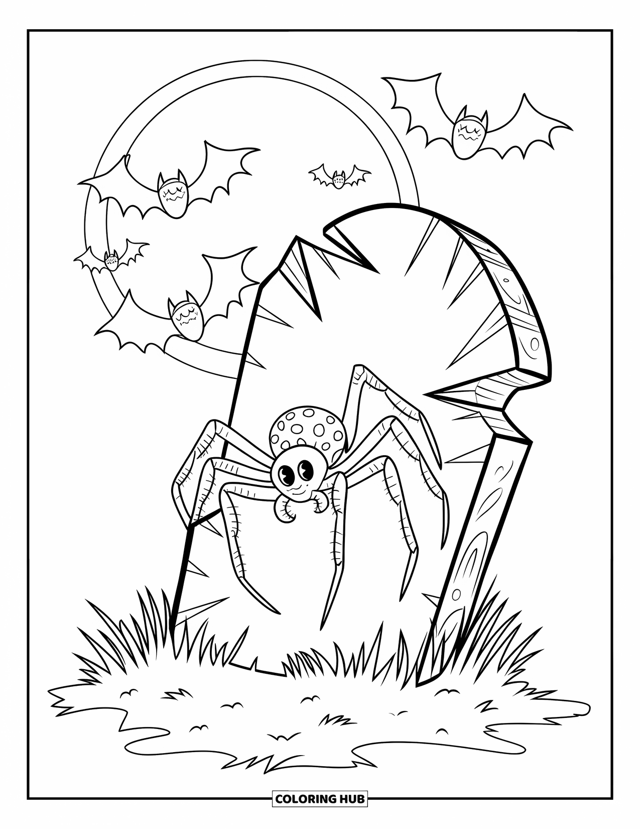 80+ Halloween Spider Coloring Pages for Kids & Adults (Free Printable PDFs)