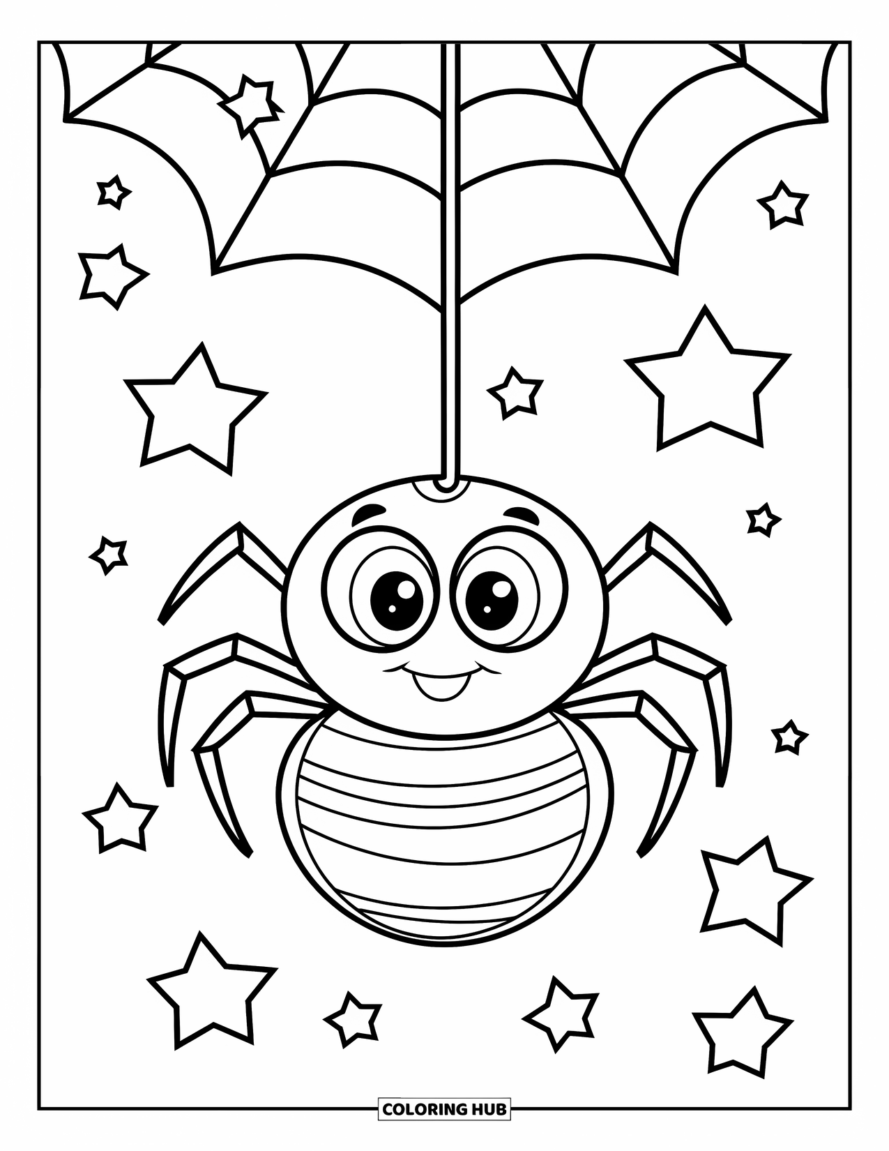 80+ Halloween Spider Coloring Pages for Kids & Adults (Free Printable PDFs)