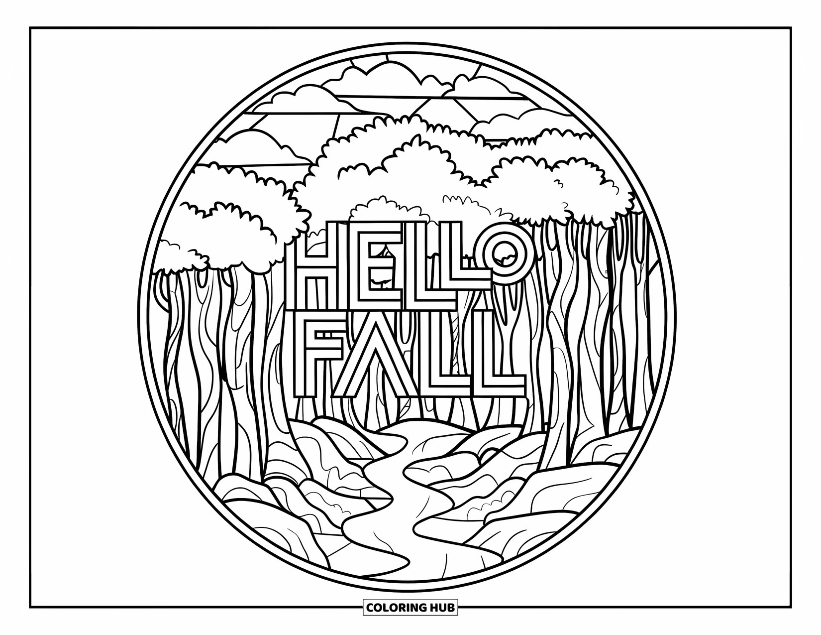 95+ Hello Fall Coloring Pages for Kids & Adults (Free Printable PDFs)