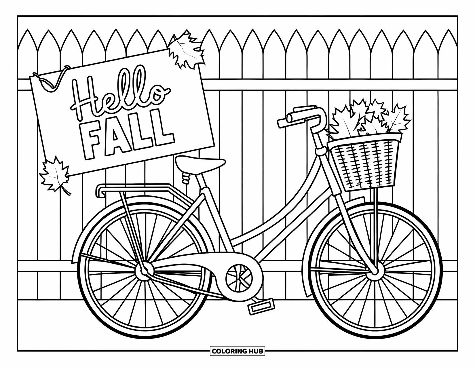 95+ Hello Fall Coloring Pages for Kids & Adults (Free Printable PDFs)