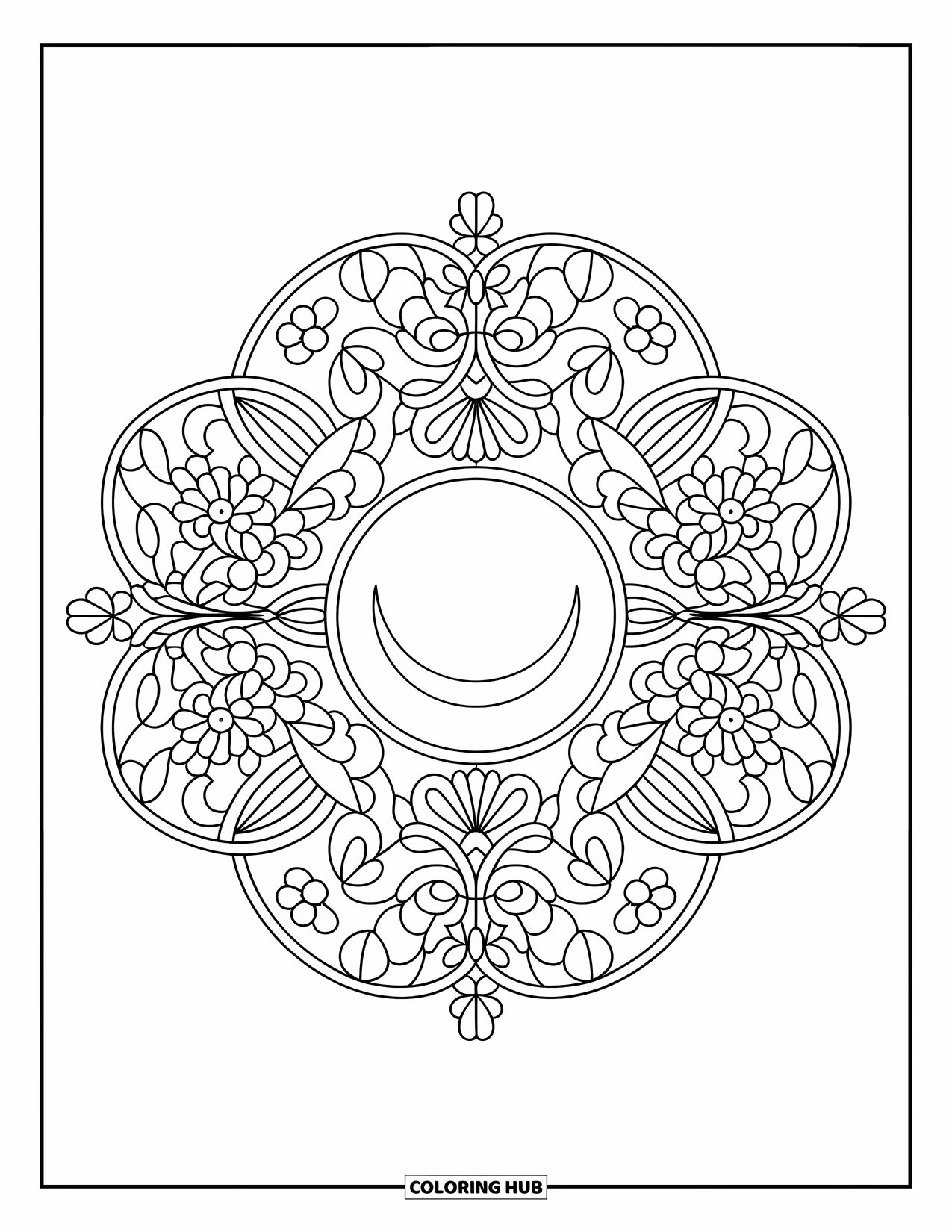 70+ Moon And Stars Coloring Pages for Kids & Adults (Free Printable PDFs)