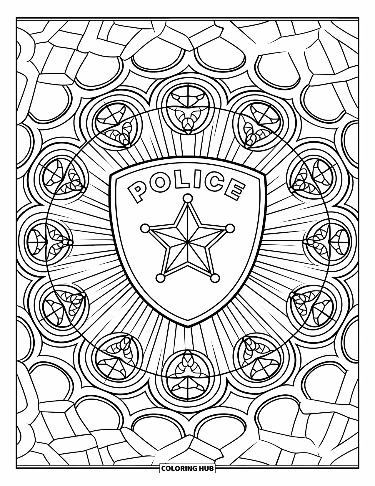 65+ Police Officer Coloring Pages for Kids & Adults (Free)