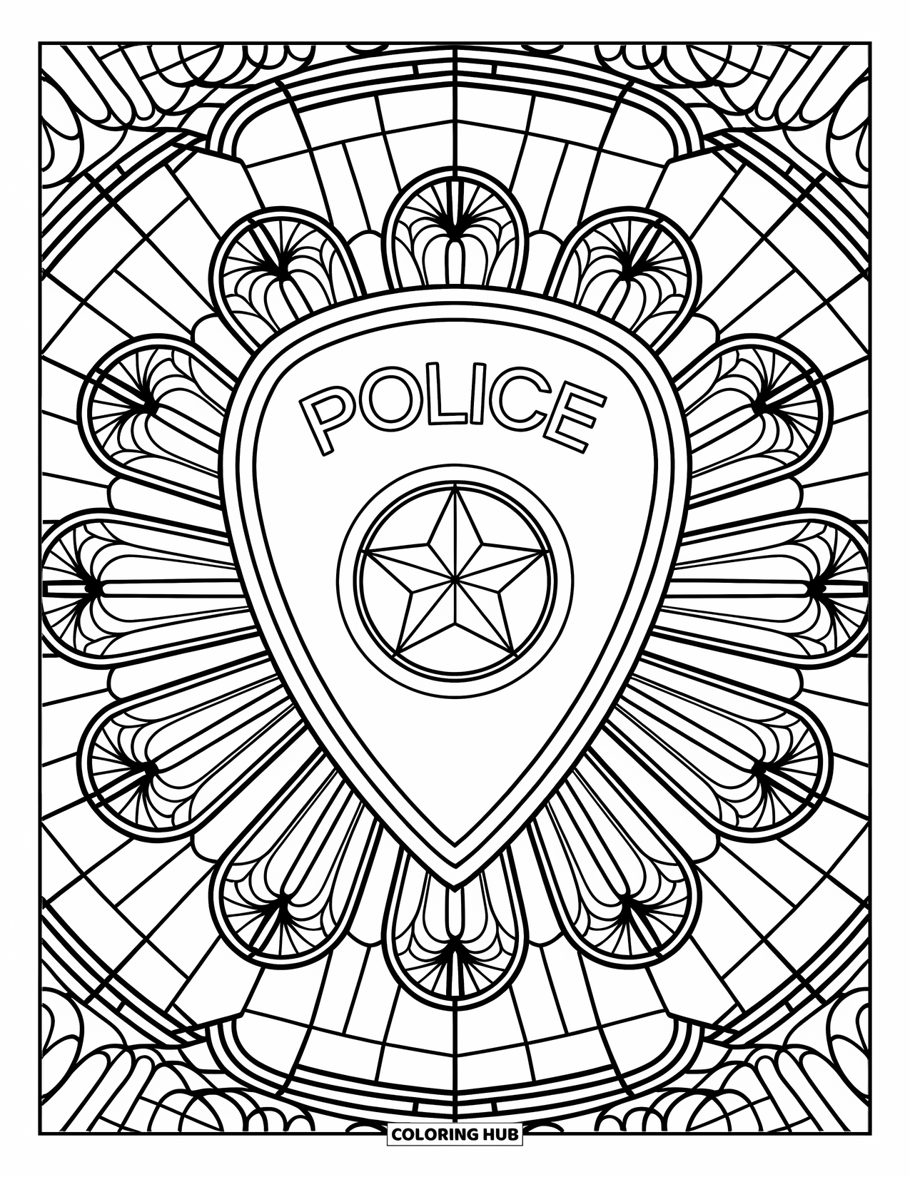 65+ Police Officer Coloring Pages for Kids & Adults (Free)