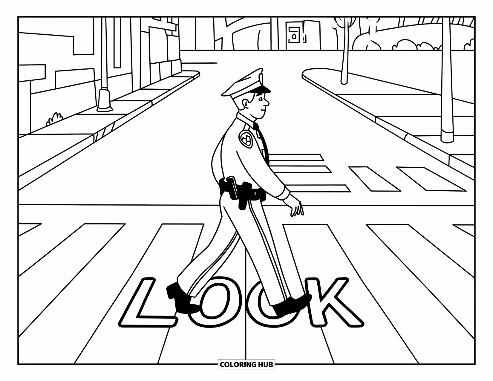 65+ Police Officer Coloring Pages for Kids & Adults (Free)