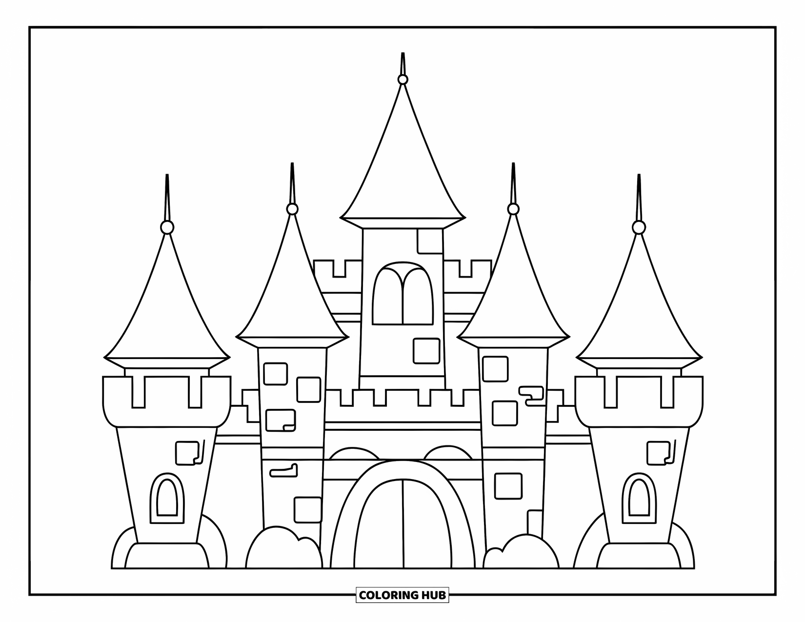 85+ Princess Castle Coloring Pages for Kids & Adults (Free Printable PDFs)