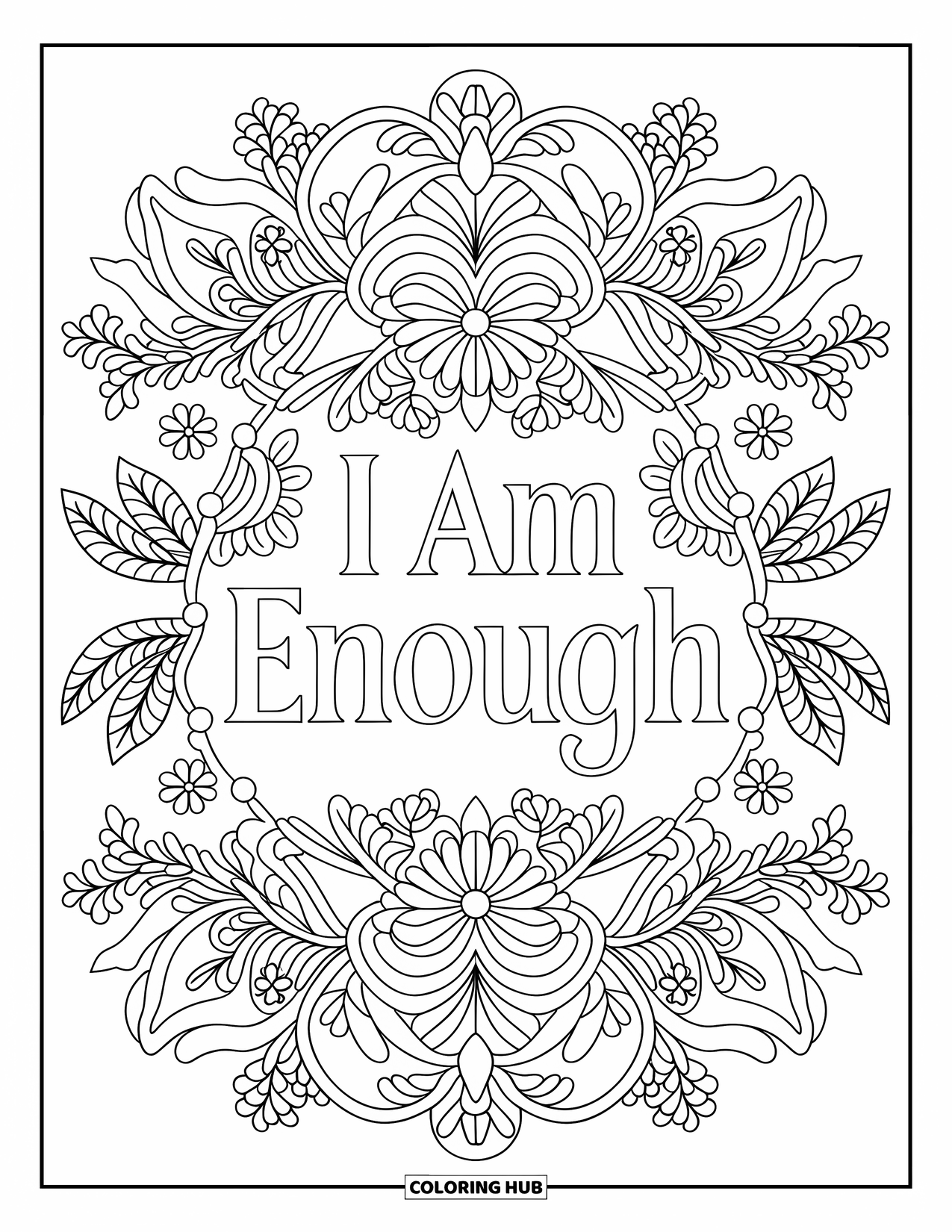 55+ Self Esteem Coloring Pages for Kids & Adults (Free Printable PDFs)