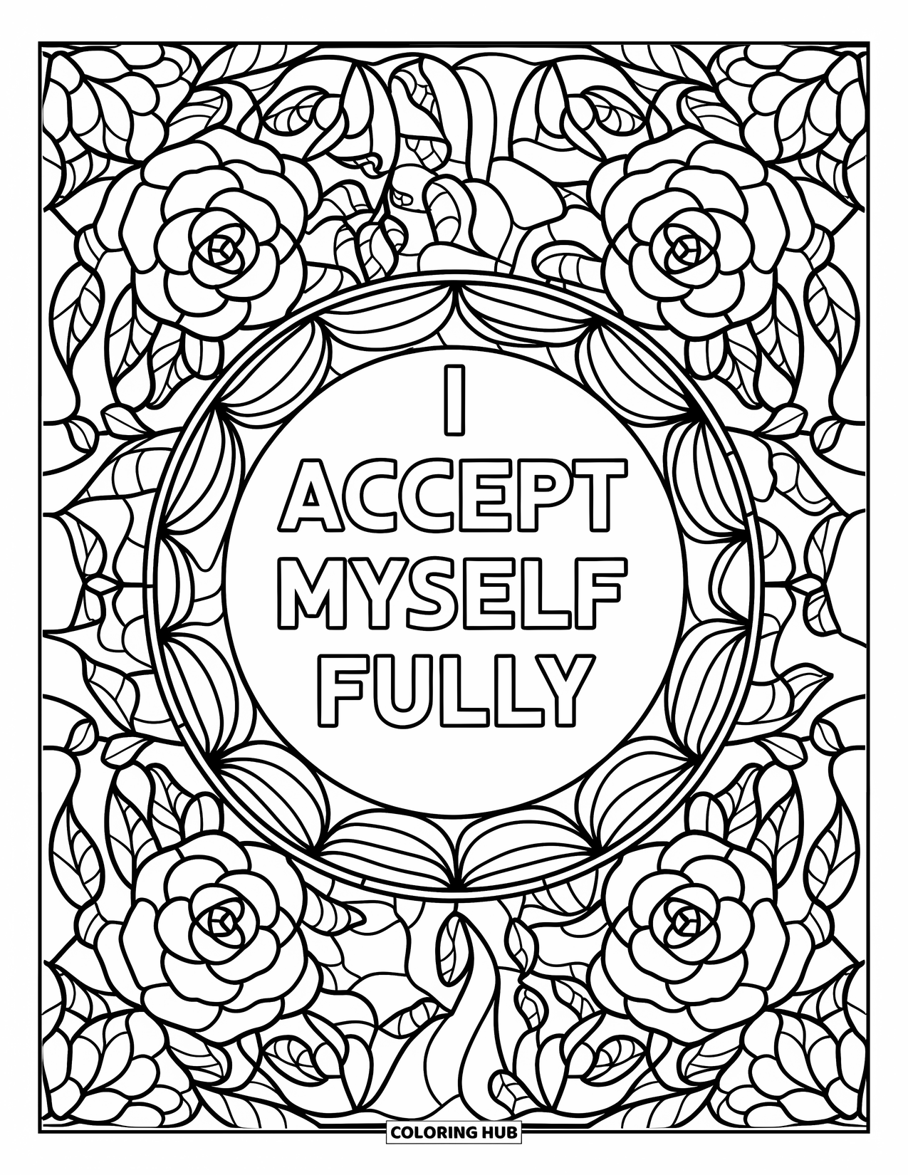 55+ Self Esteem Coloring Pages for Kids & Adults (Free Printable PDFs)