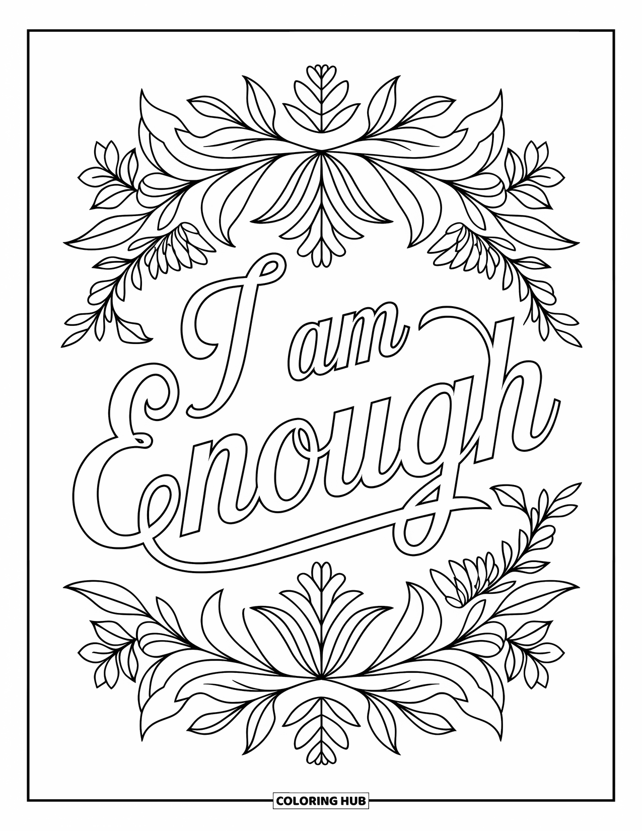 55+ Self Esteem Coloring Pages for Kids & Adults (Free Printable PDFs)