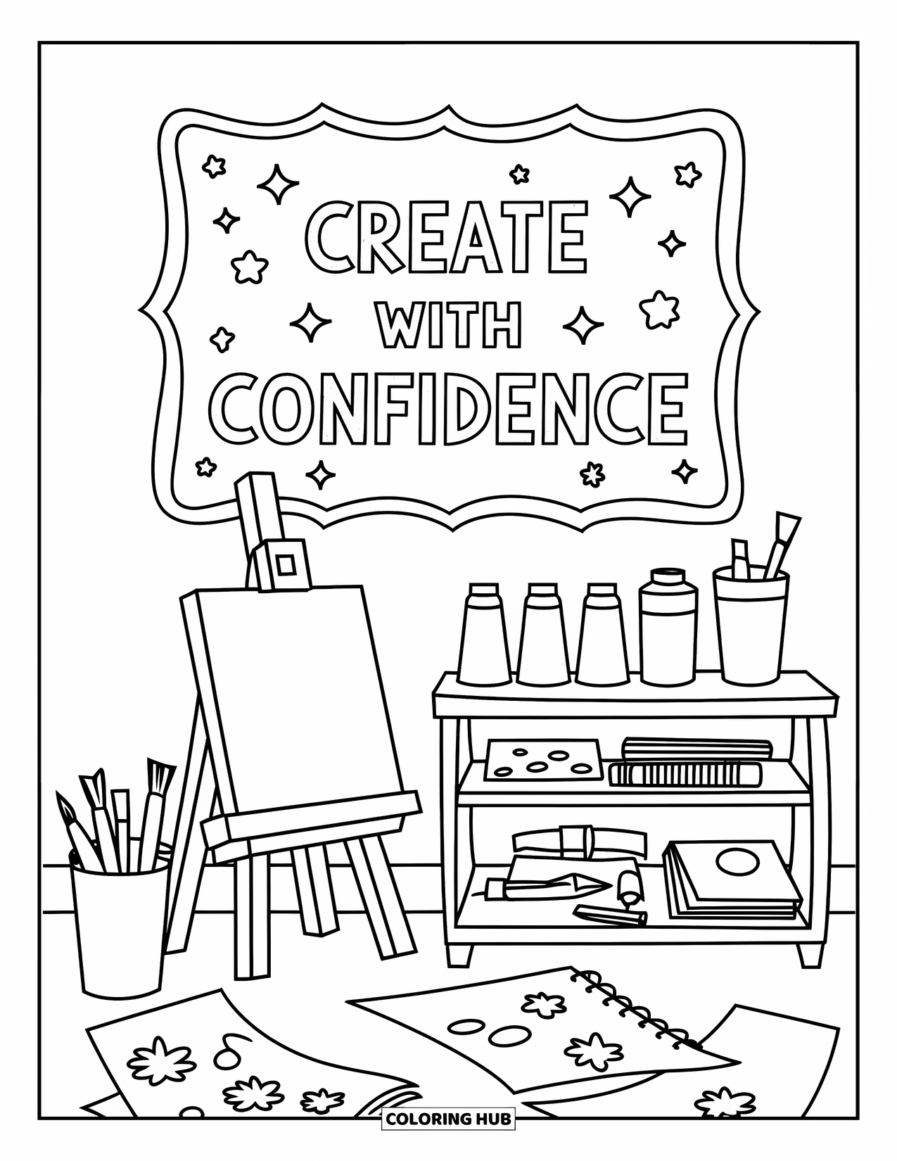 55+ Self Esteem Coloring Pages for Kids & Adults (Free Printable PDFs)