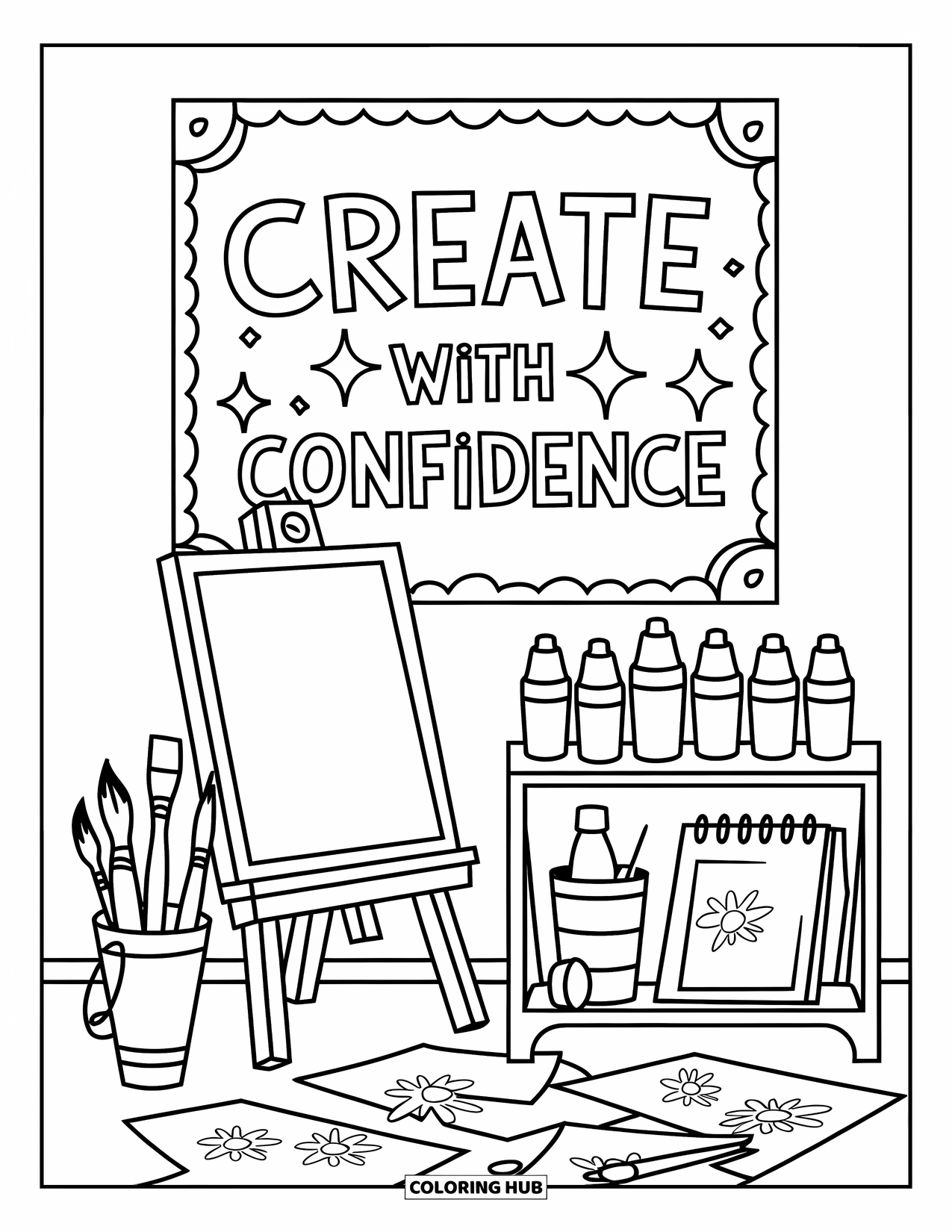 55+ Self Esteem Coloring Pages for Kids & Adults (Free Printable PDFs)