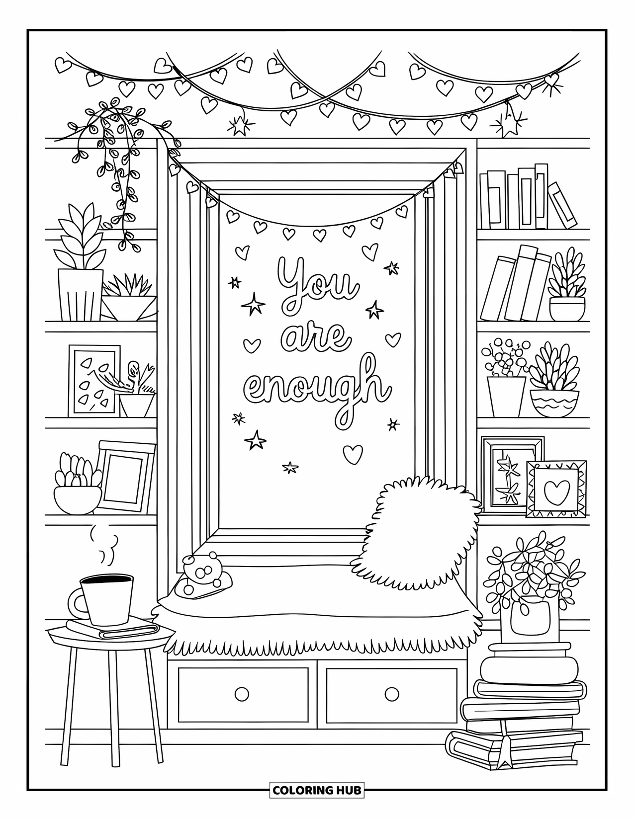 55+ Self Esteem Coloring Pages for Kids & Adults (Free Printable PDFs)