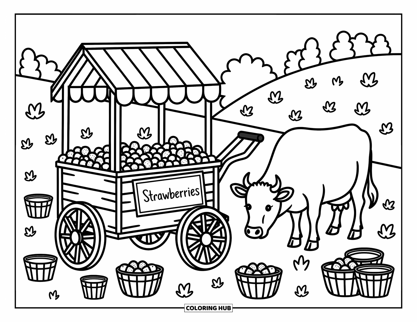 55+ Strawberry Cow Coloring Pages for Kids & Adults (Free Printable PDFs)
