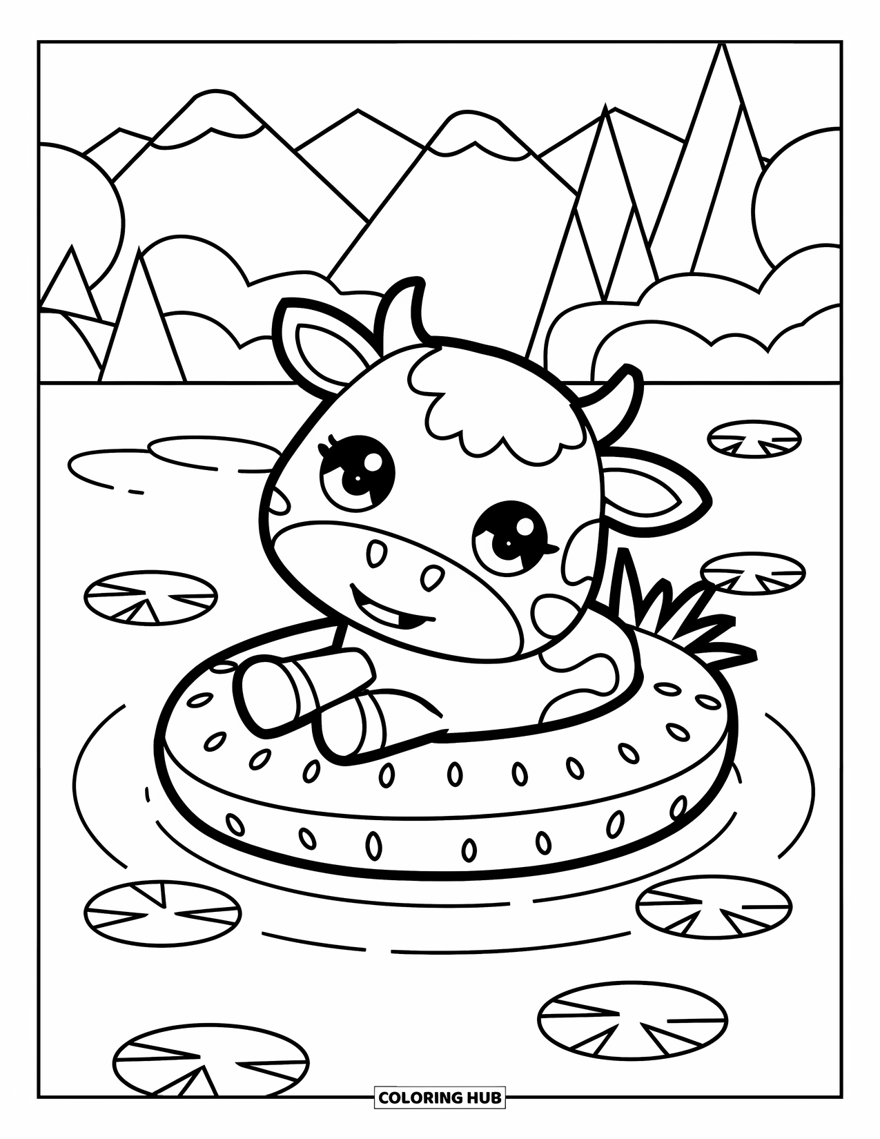 55+ Strawberry Cow Coloring Pages for Kids & Adults (Free Printable PDFs)