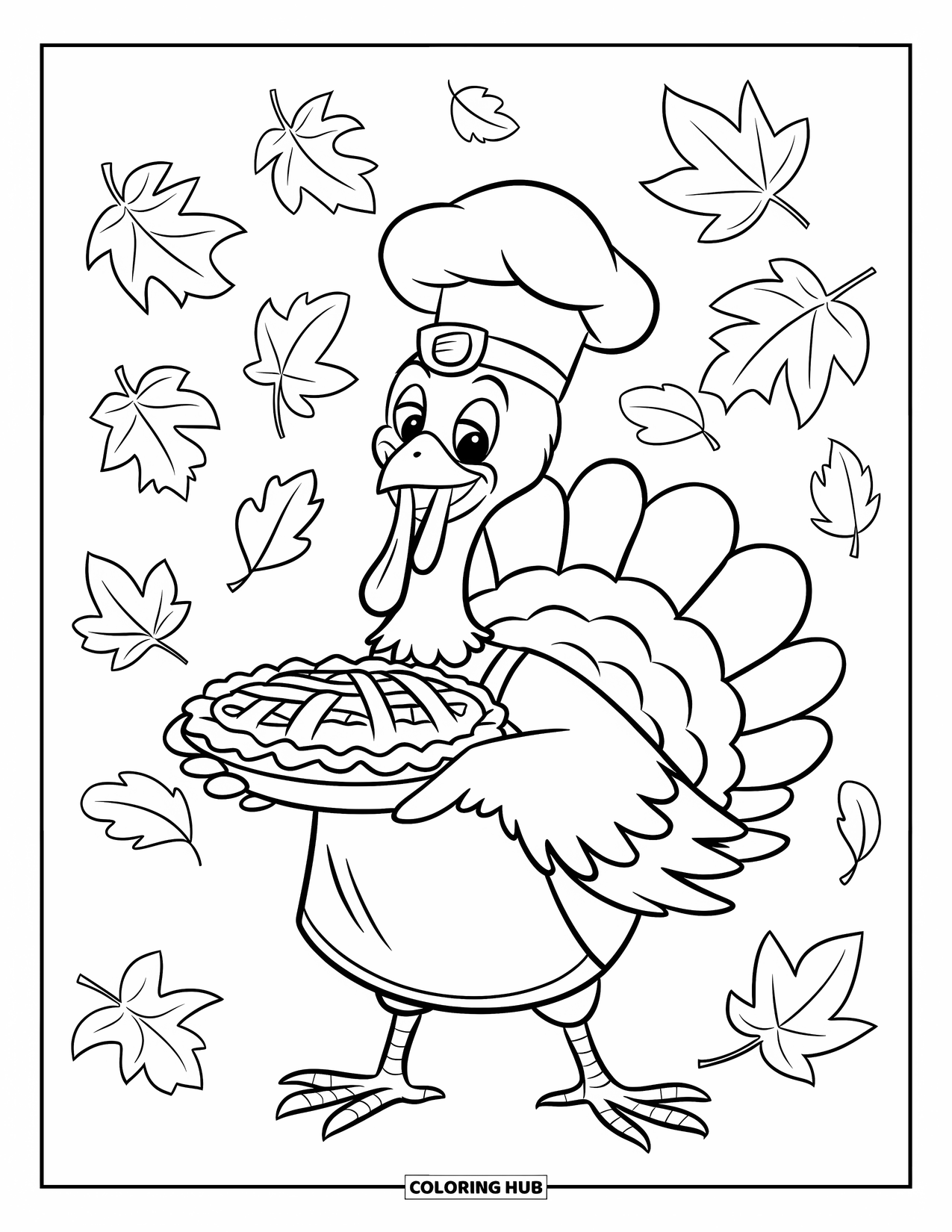 130+ Thanksgiving Turkey Coloring Pages for Kids & Adults (Free)