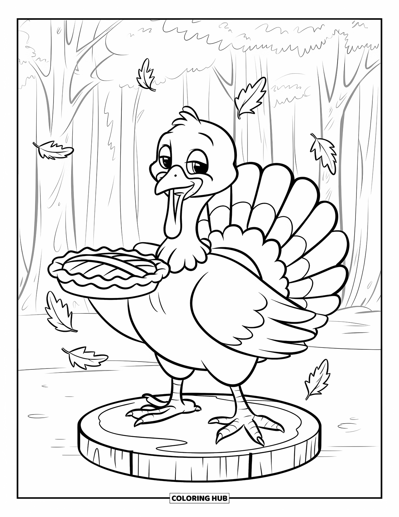 130+ Thanksgiving Turkey Coloring Pages for Kids & Adults (Free ...