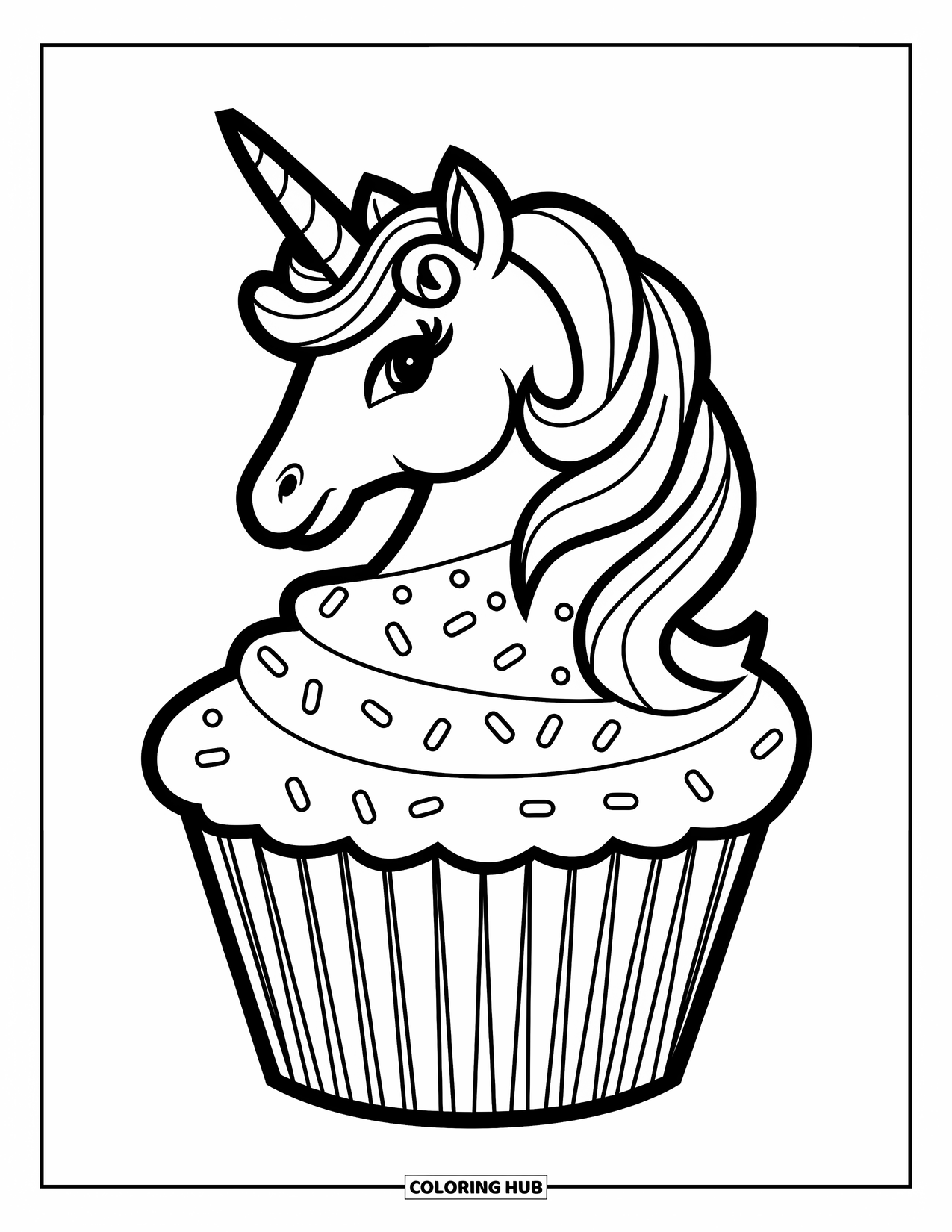 70+ Unicorn Cupcake Coloring Pages for Kids & Adults (Free Printable PDFs)