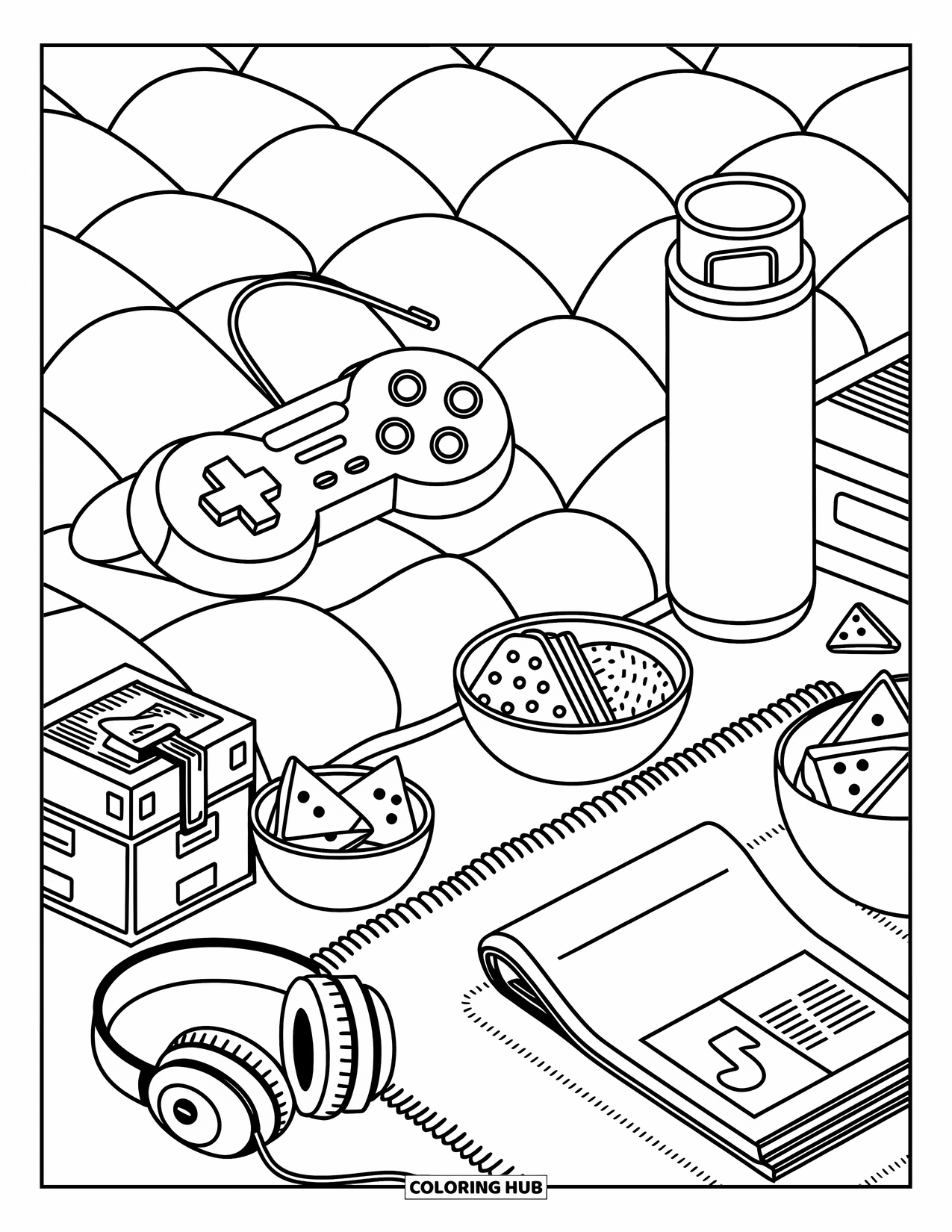 65+ Video Game Controller Coloring Pages for Kids & Adults (Free ...
