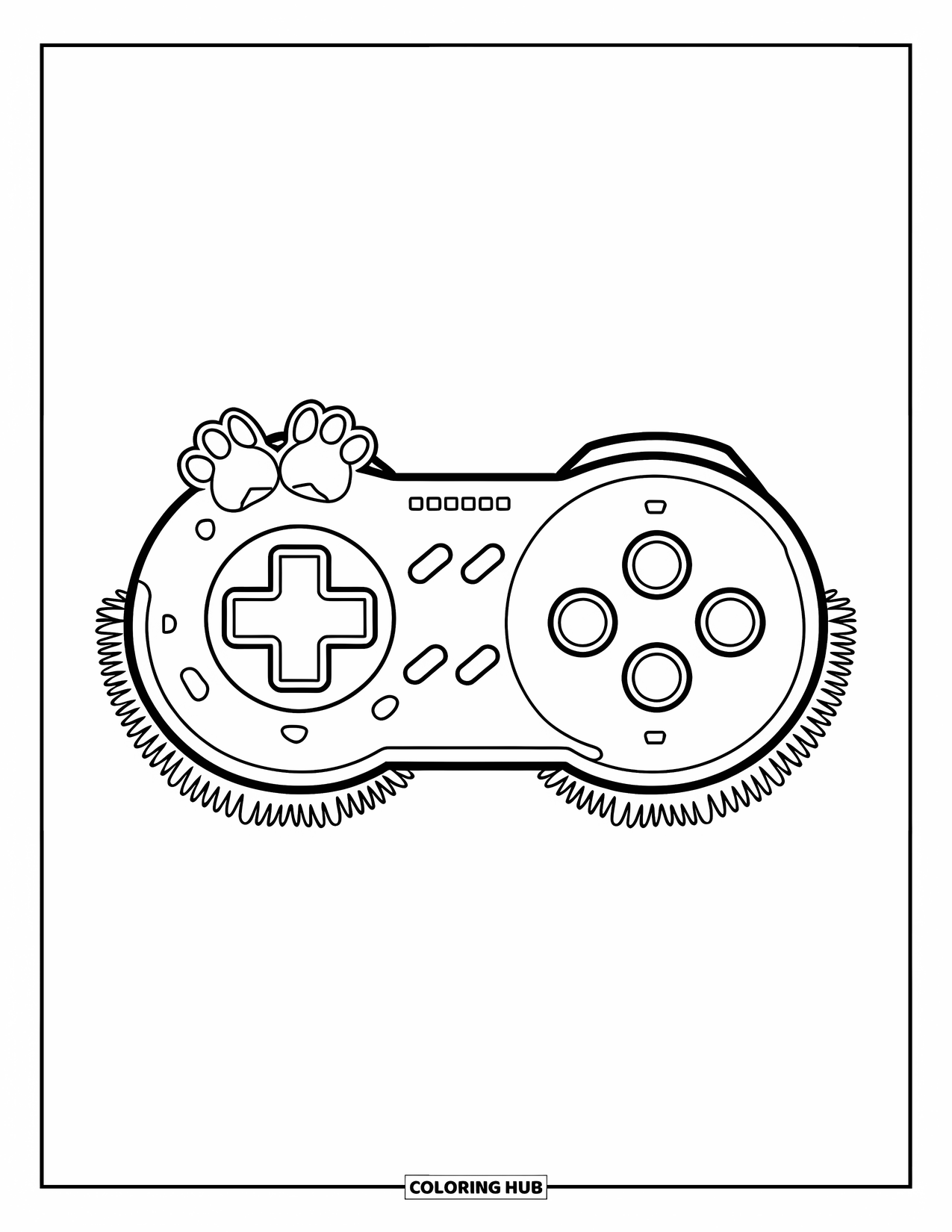 65+ Video Game Controller Coloring Pages for Kids & Adults (Free ...