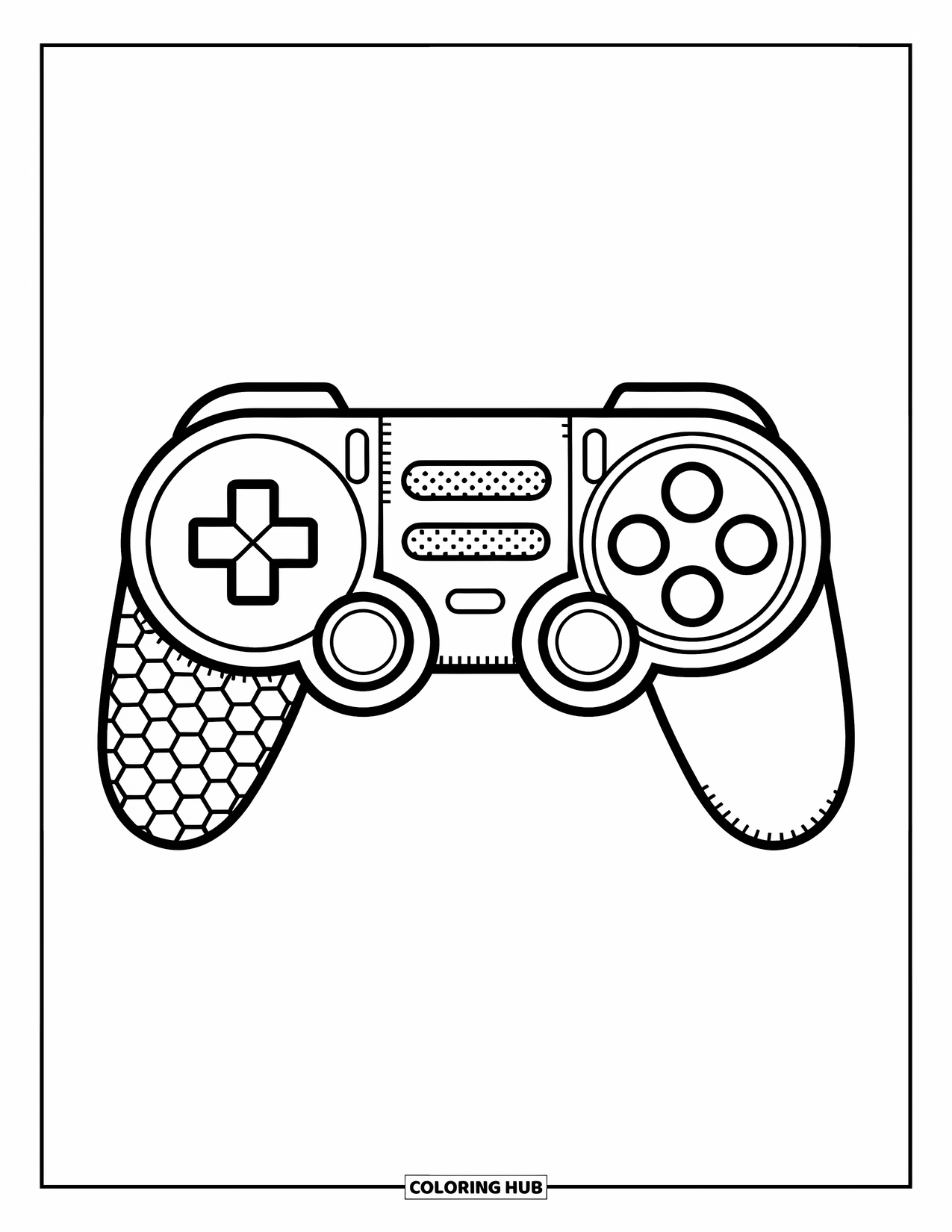 65+ Video Game Controller Coloring Pages for Kids & Adults (Free ...