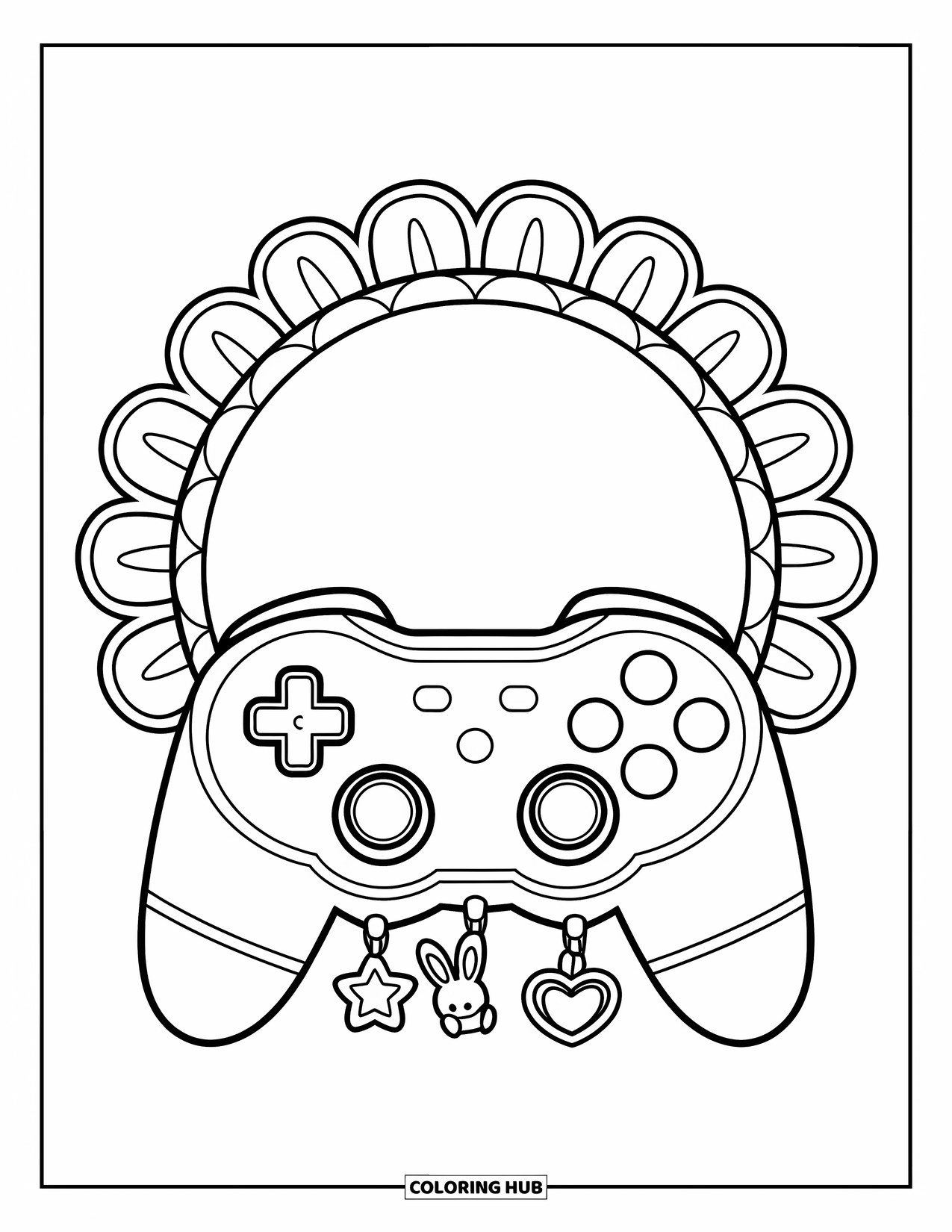 65+ Video Game Controller Coloring Pages for Kids & Adults (Free ...