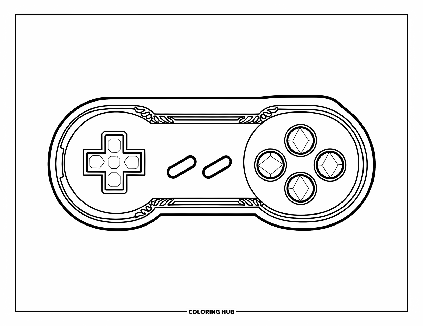 65+ Video Game Controller Coloring Pages for Kids & Adults (Free ...