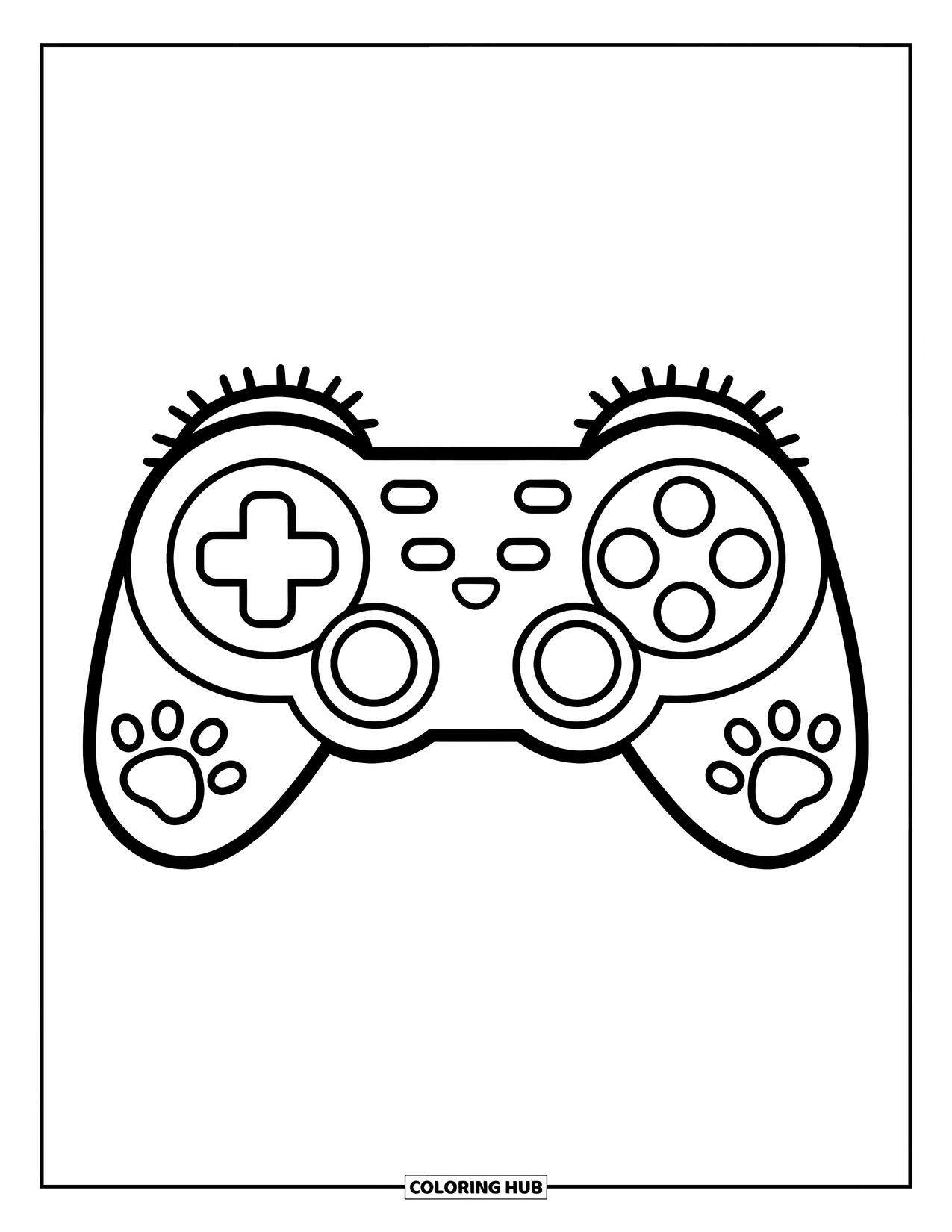 65+ Video Game Controller Coloring Pages for Kids & Adults (Free ...