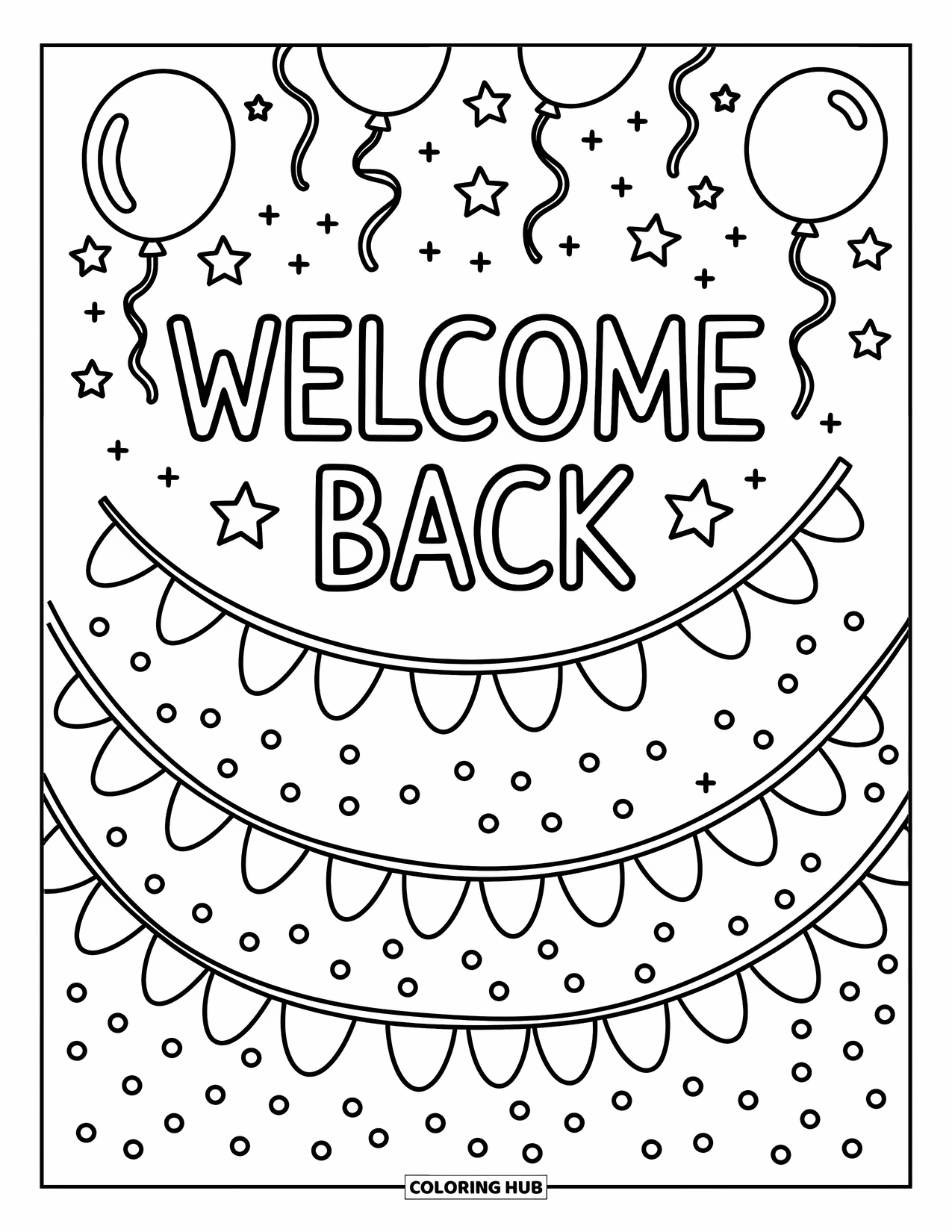 70+ Welcome Back Coloring Pages for Kids & Adults (Free Printable PDFs)