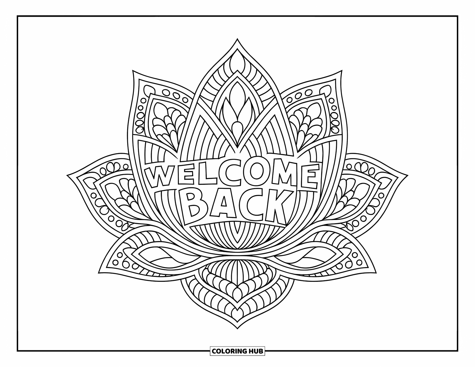 70+ Welcome Back Coloring Pages for Kids & Adults (Free Printable PDFs)
