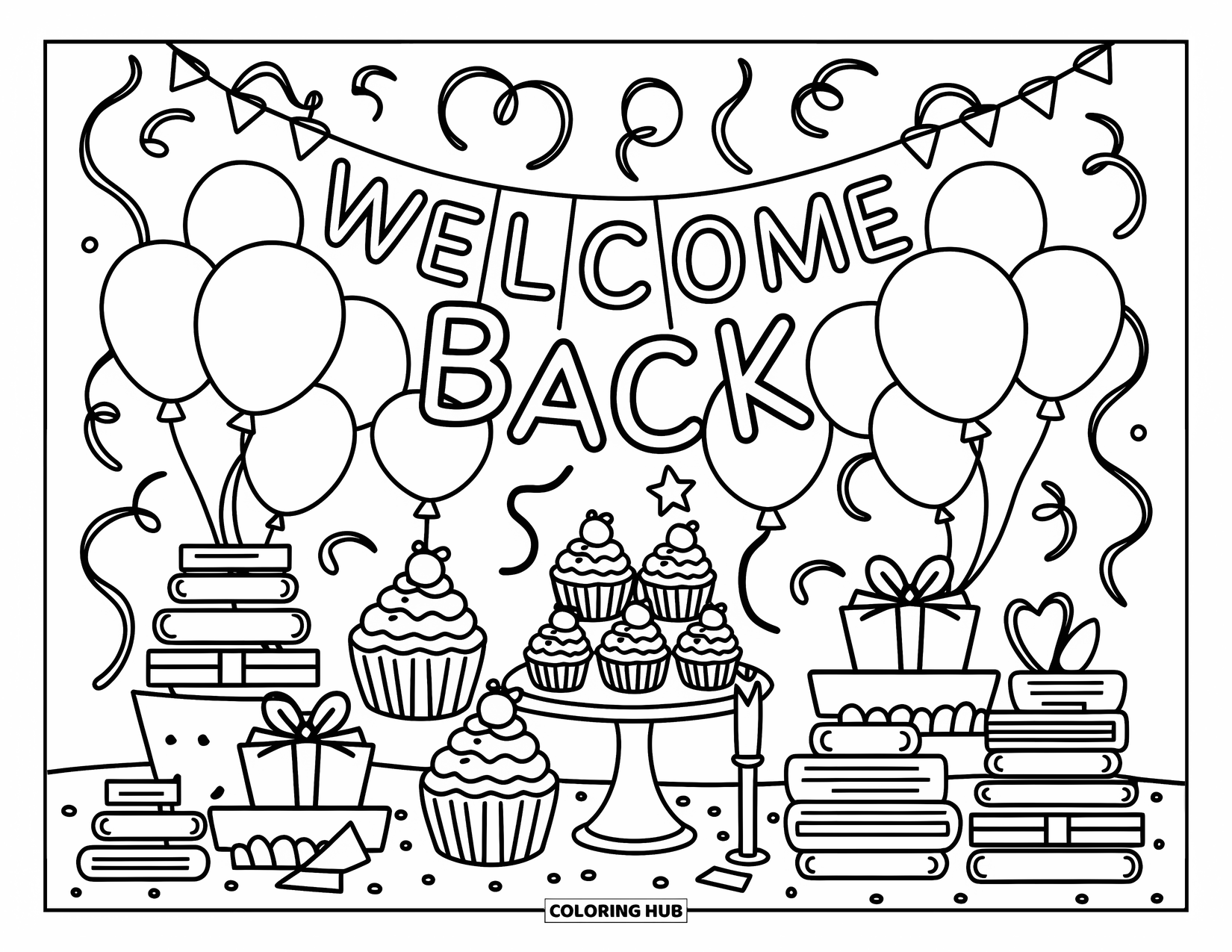 70+ Welcome Back Coloring Pages for Kids & Adults (Free Printable PDFs)