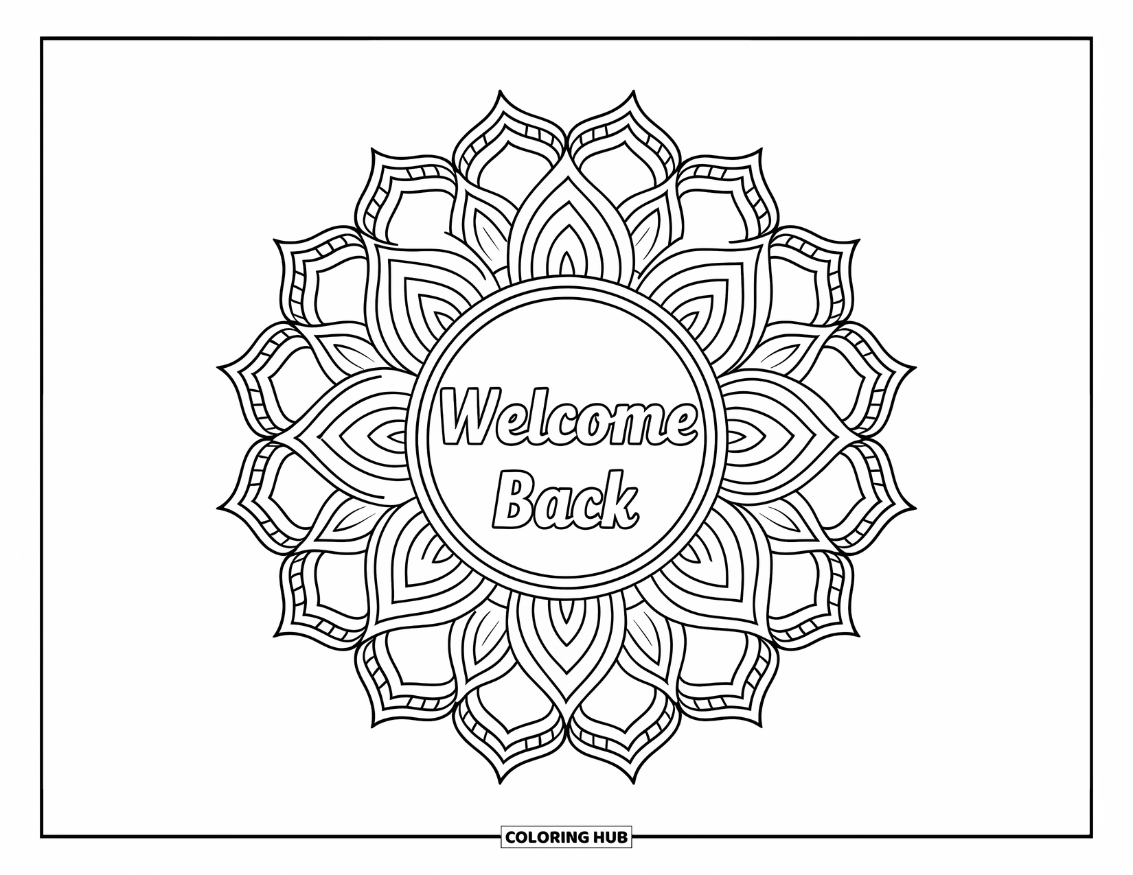 70+ Welcome Back Coloring Pages for Kids & Adults (Free Printable PDFs)