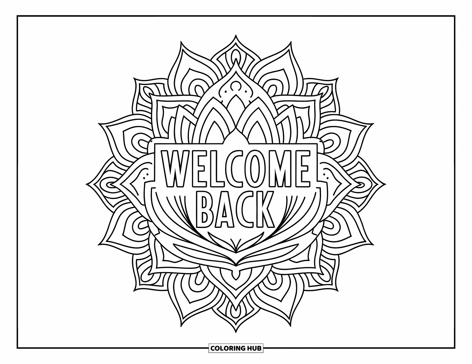 70+ Welcome Back Coloring Pages for Kids & Adults (Free Printable PDFs)