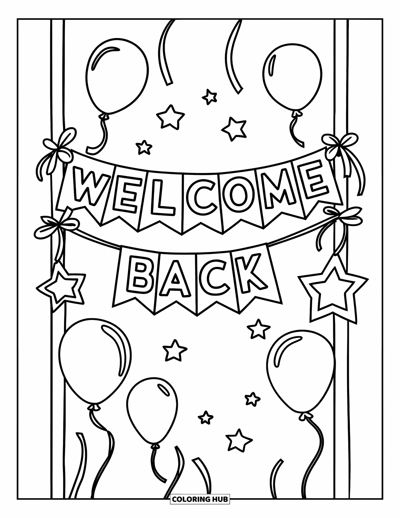 70+ Welcome Back Coloring Pages for Kids & Adults (Free Printable PDFs)