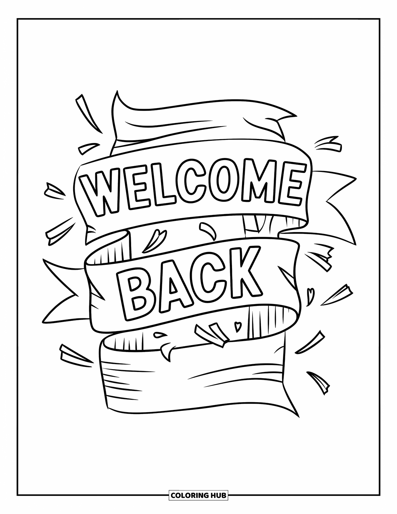 70+ Welcome Back Coloring Pages for Kids & Adults (Free Printable PDFs)
