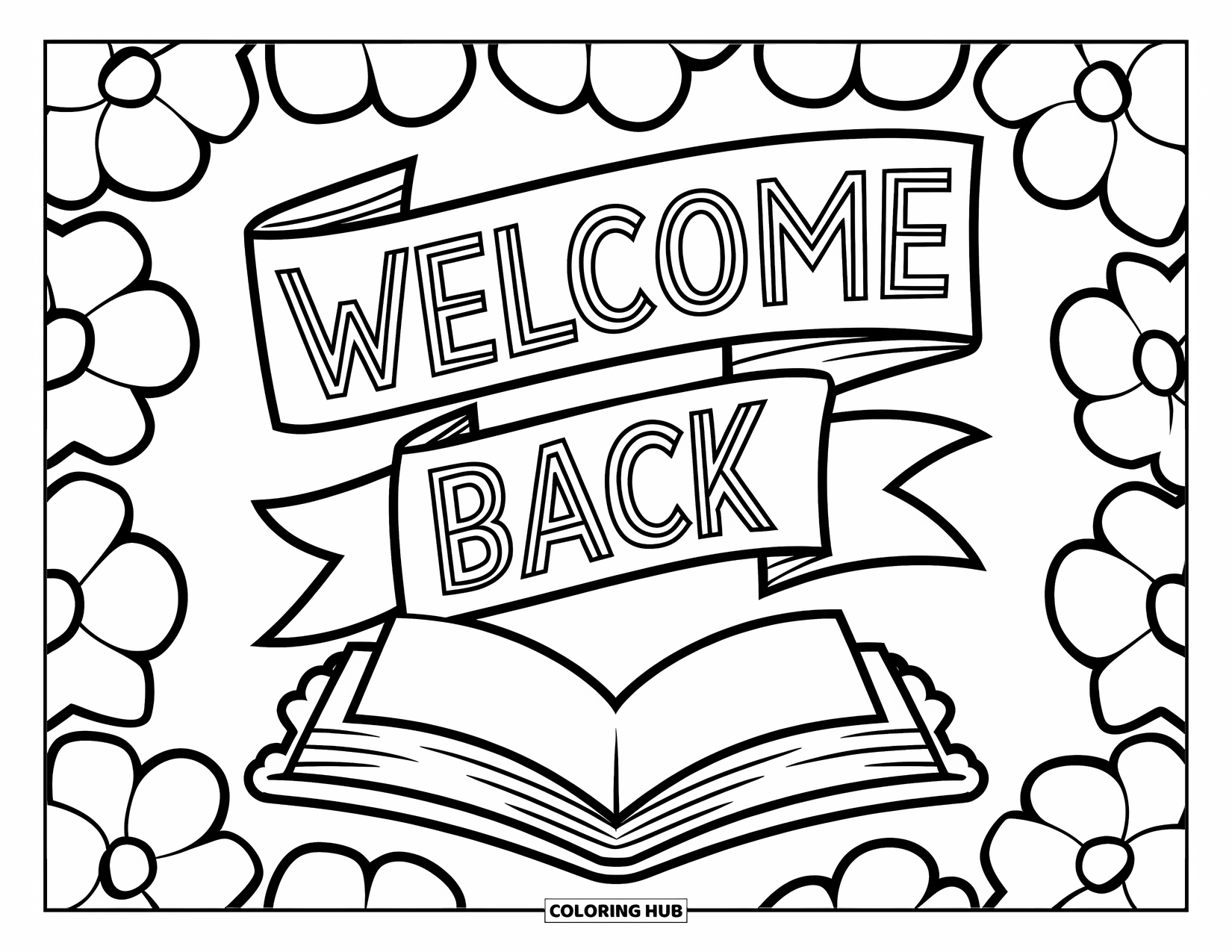 70+ Welcome Back Coloring Pages for Kids & Adults (Free Printable PDFs)