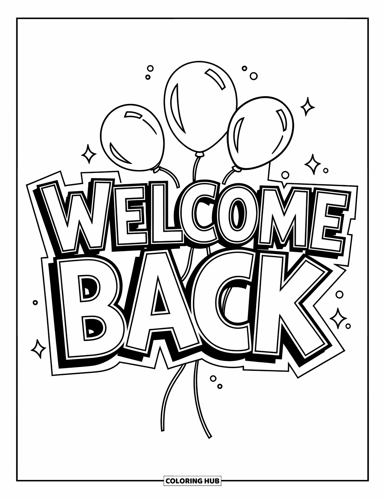 70+ Welcome Back Coloring Pages for Kids & Adults (Free Printable PDFs)