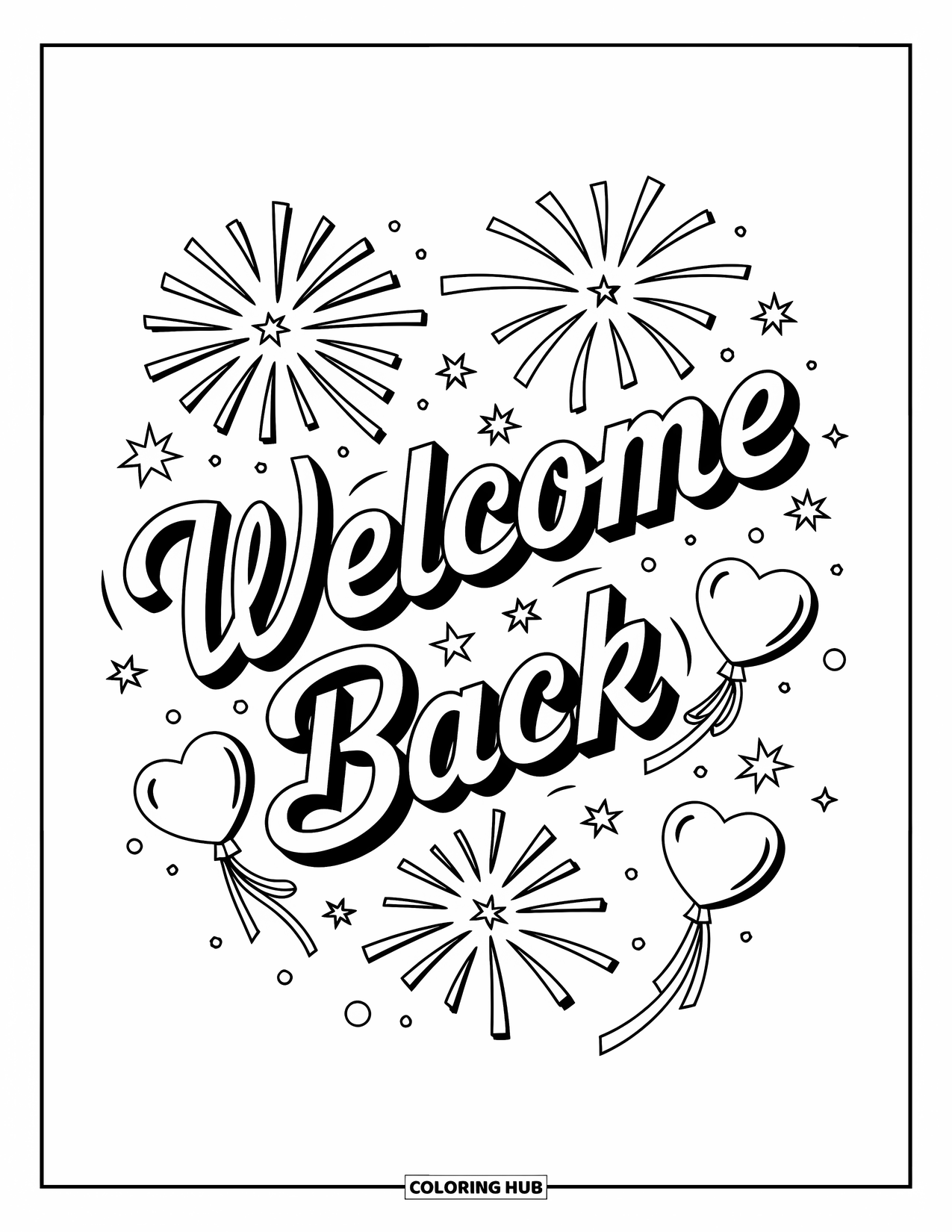 70+ Welcome Back Coloring Pages for Kids & Adults (Free Printable PDFs)