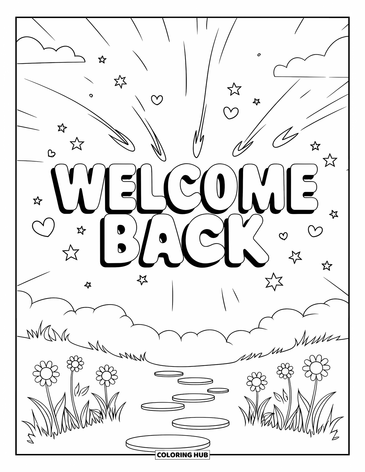 70+ Welcome Back Coloring Pages for Kids & Adults (Free Printable PDFs)