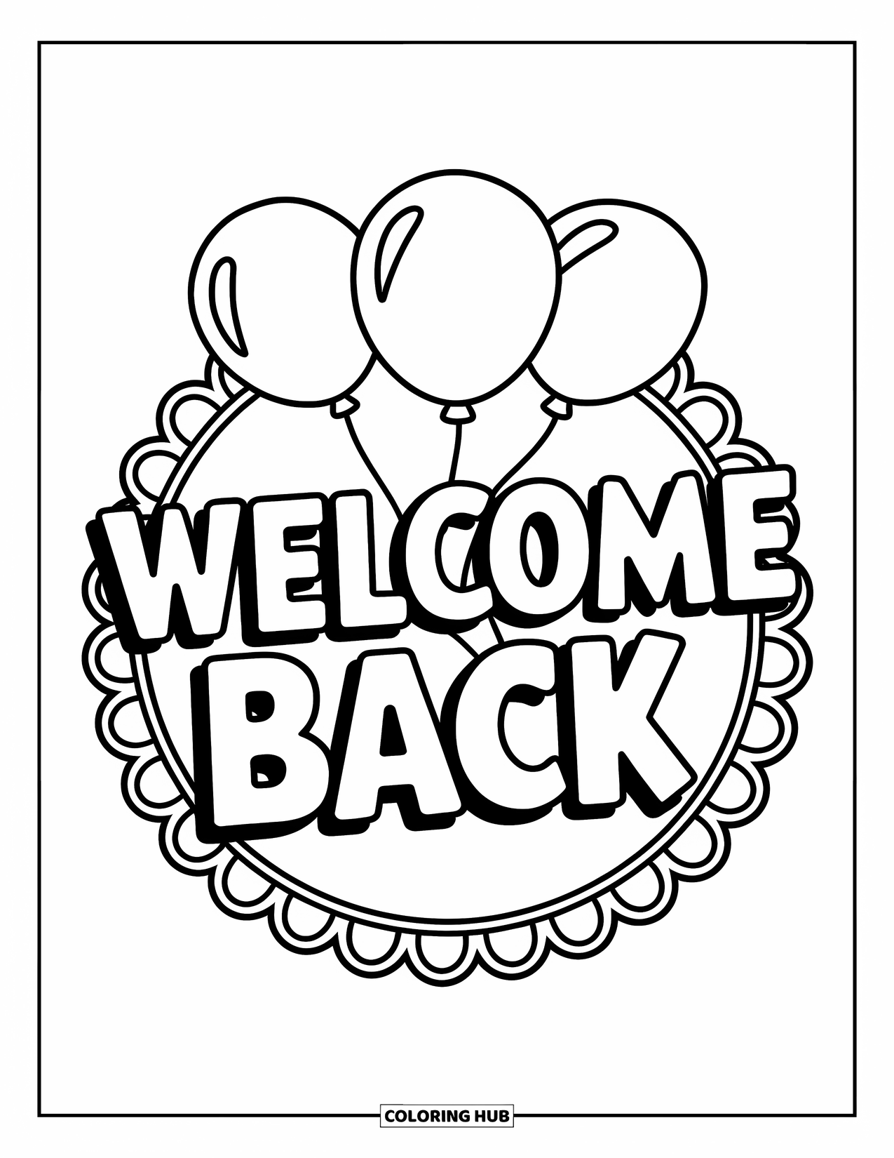 70+ Welcome Back Coloring Pages for Kids & Adults (Free Printable PDFs)