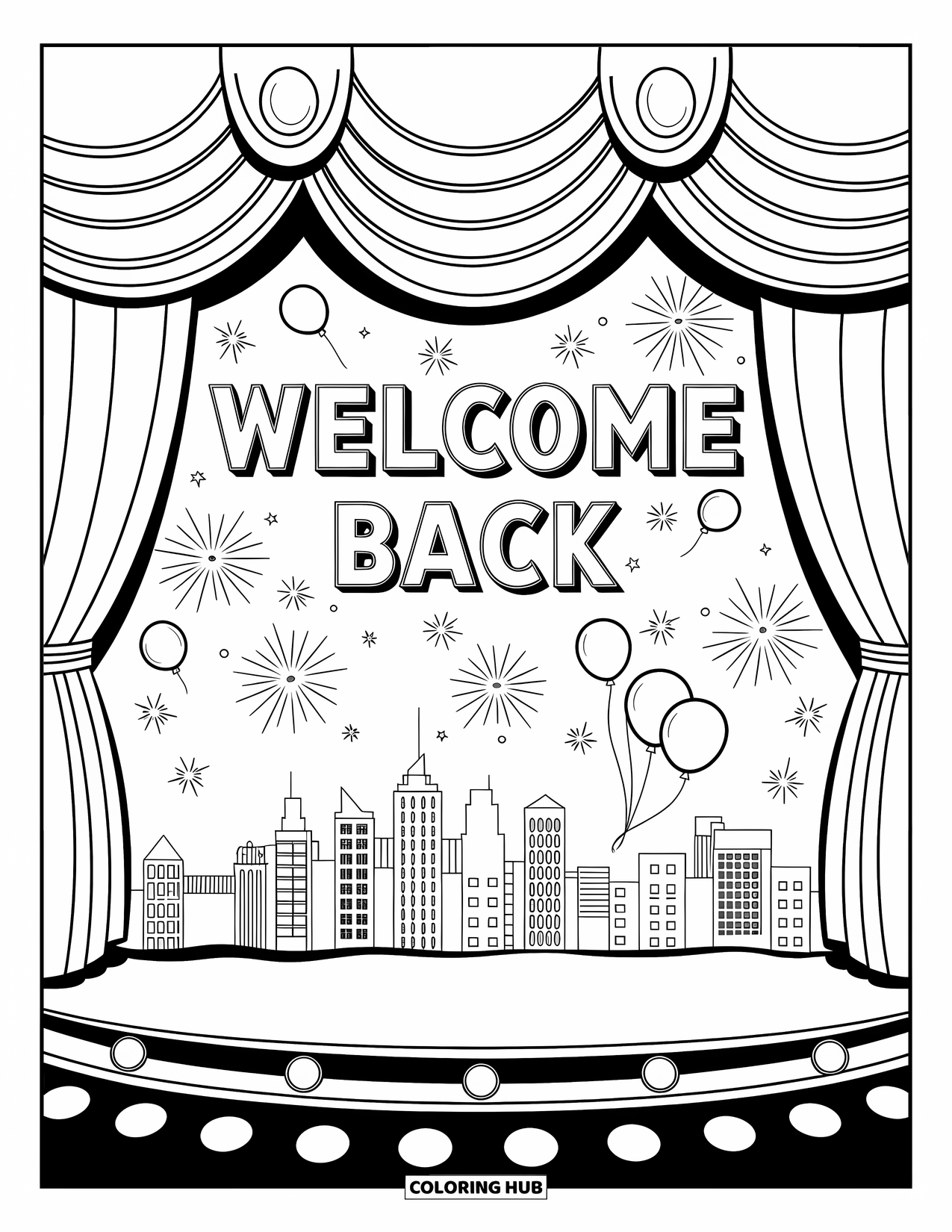 70+ Welcome Back Coloring Pages for Kids & Adults (Free Printable PDFs)
