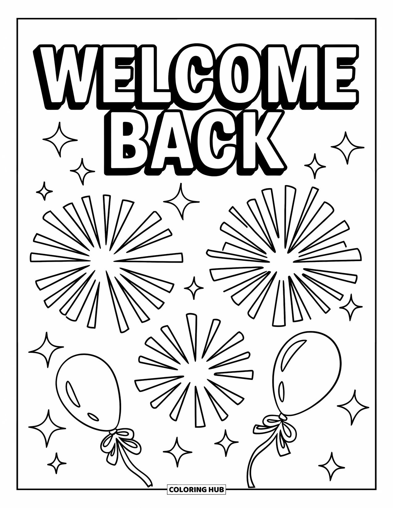 70+ Welcome Back Coloring Pages for Kids & Adults (Free Printable PDFs)