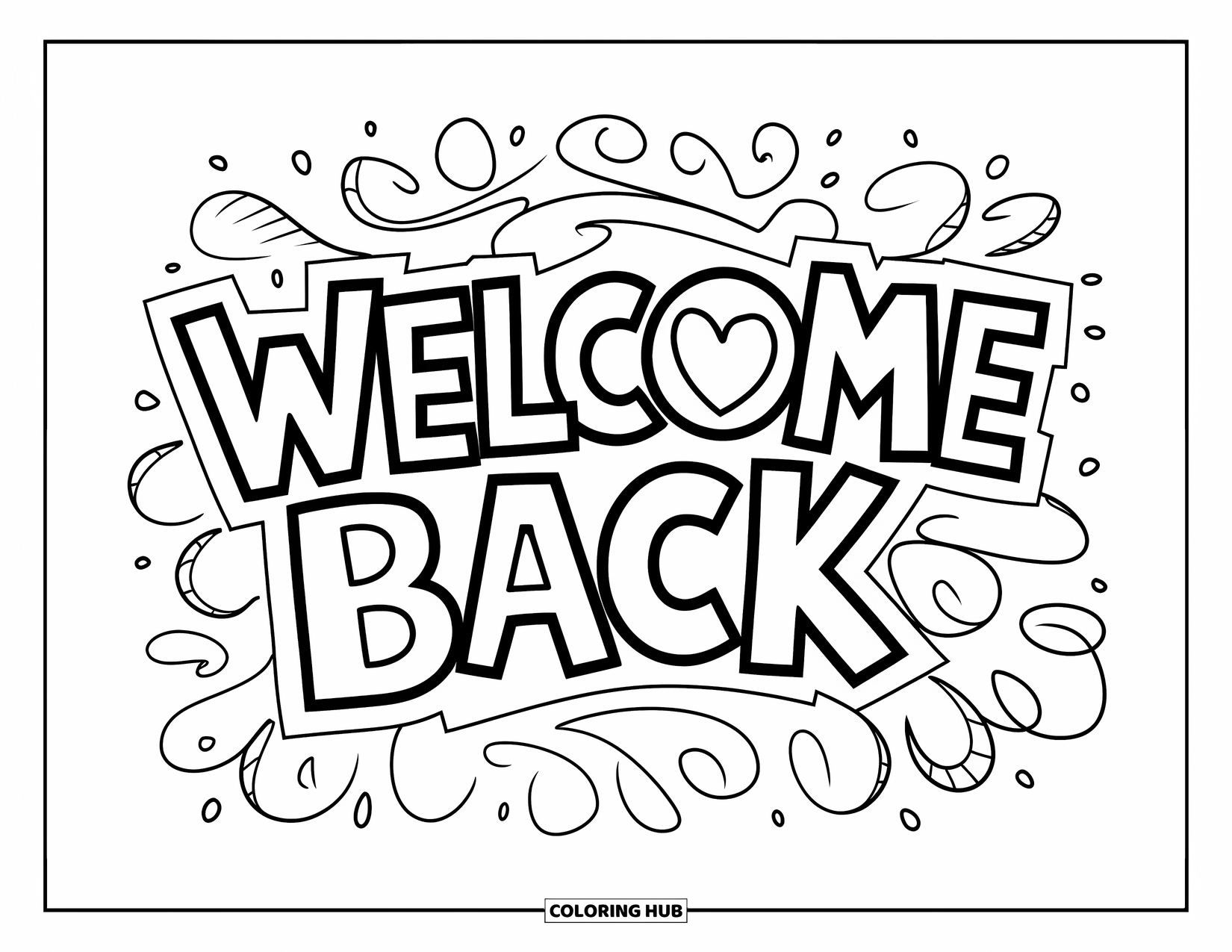 70+ Welcome Back Coloring Pages for Kids & Adults (Free Printable PDFs)