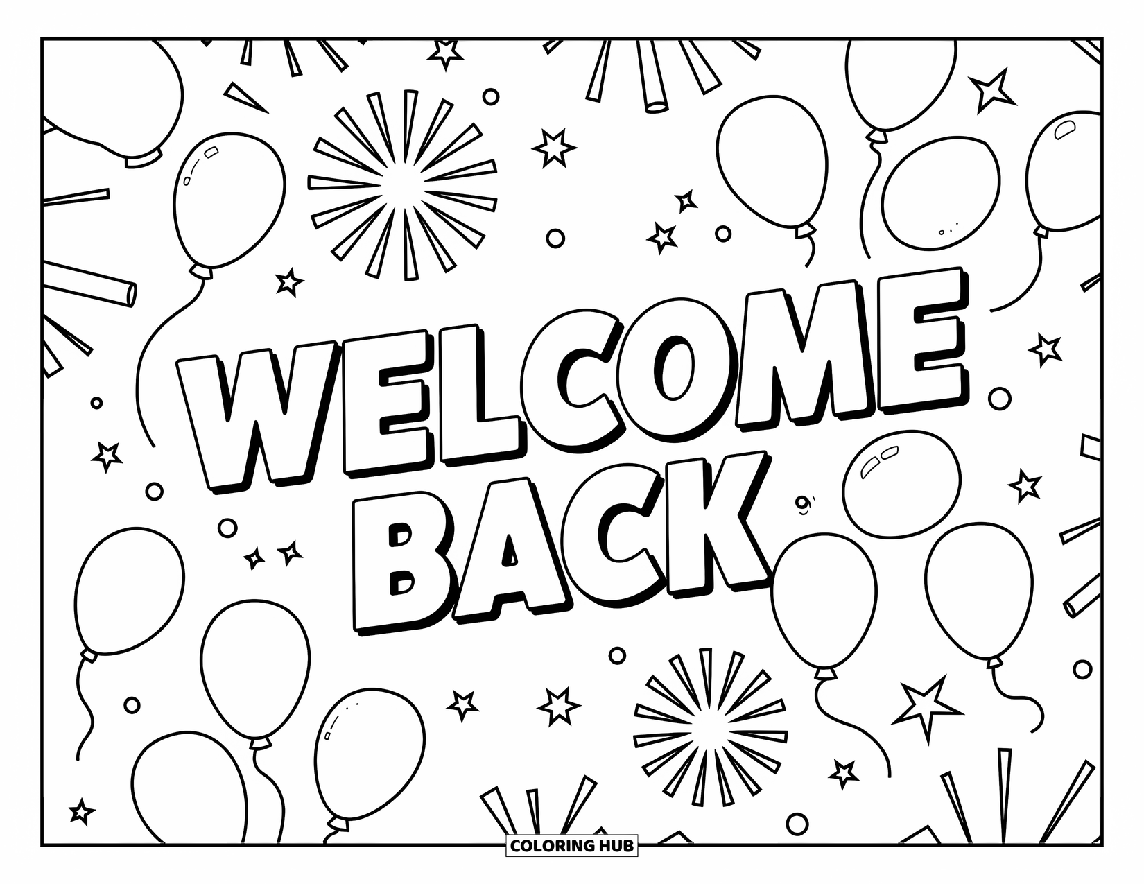 70+ Welcome Back Coloring Pages for Kids & Adults (Free Printable PDFs)
