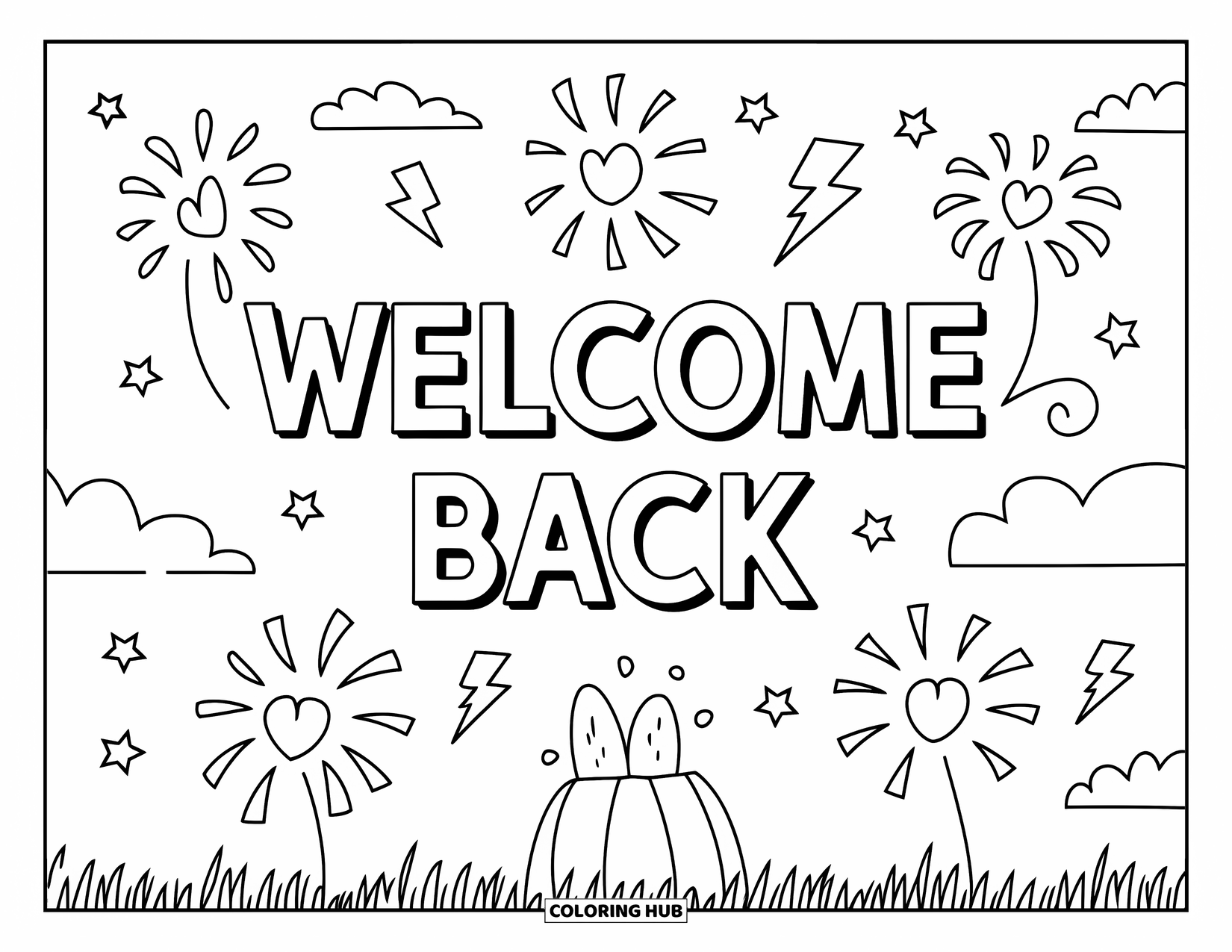 70+ Welcome Back Coloring Pages for Kids & Adults (Free Printable PDFs)