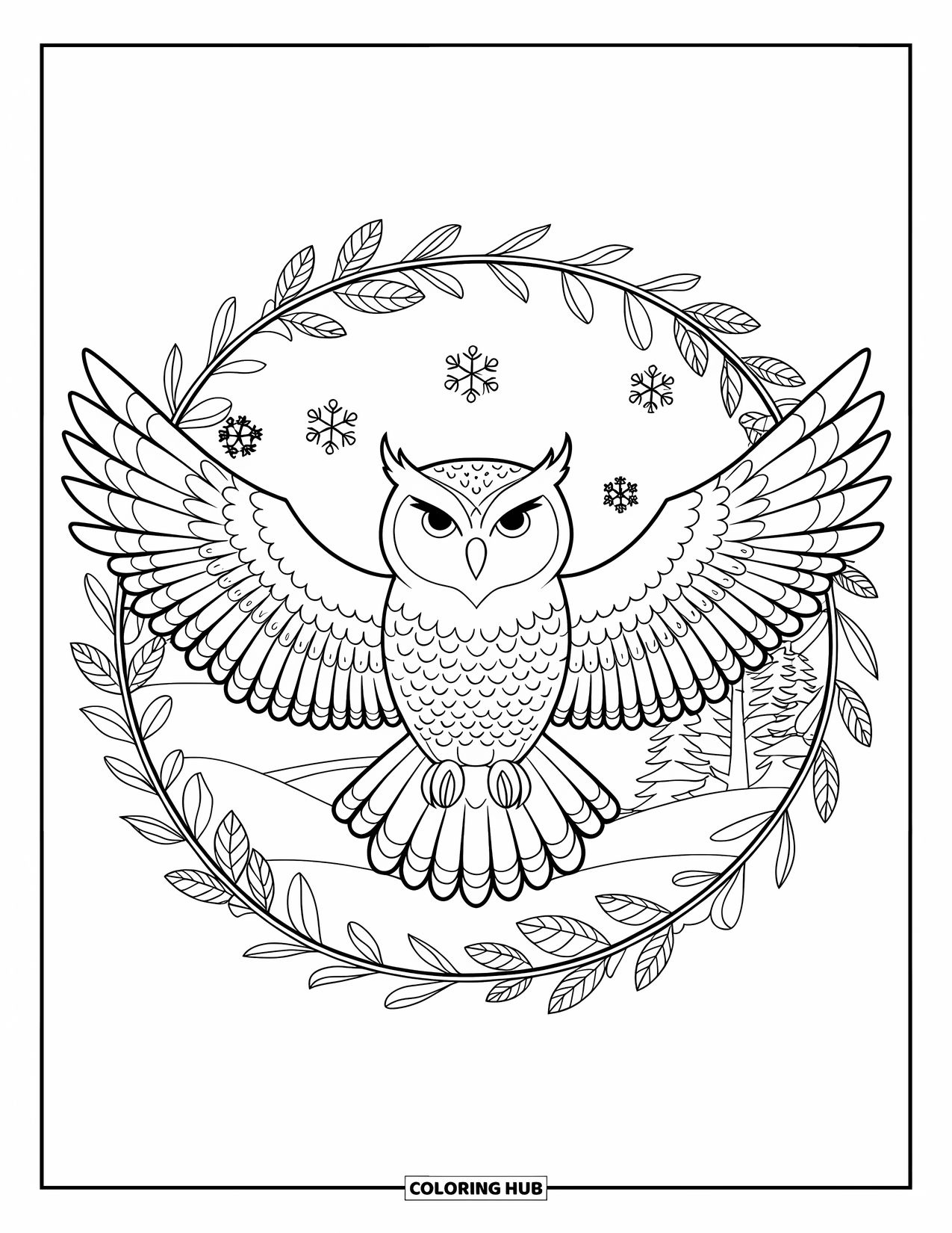 100+ Winter Animal Coloring Pages for Kids & Adults (Free Printable PDFs)