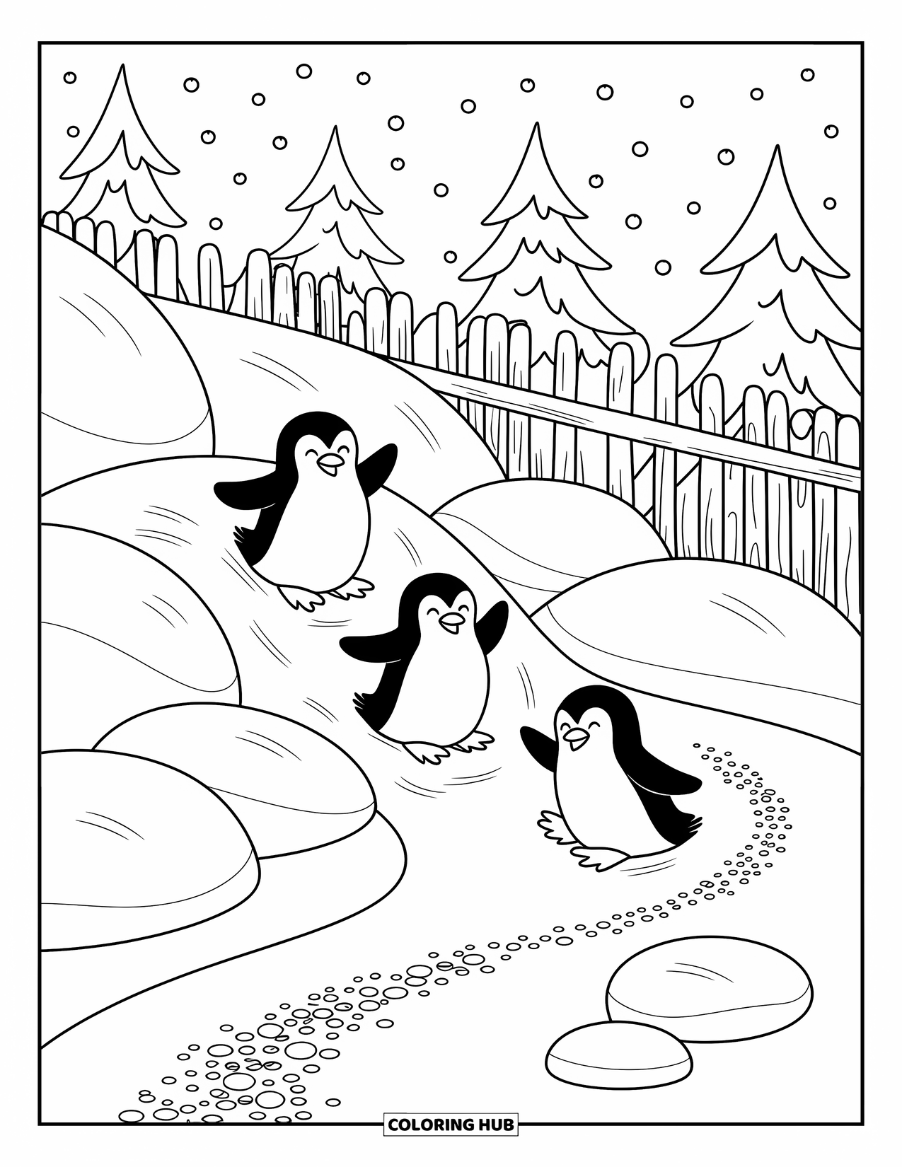 100+ Winter Animal Coloring Pages for Kids & Adults (Free Printable PDFs)