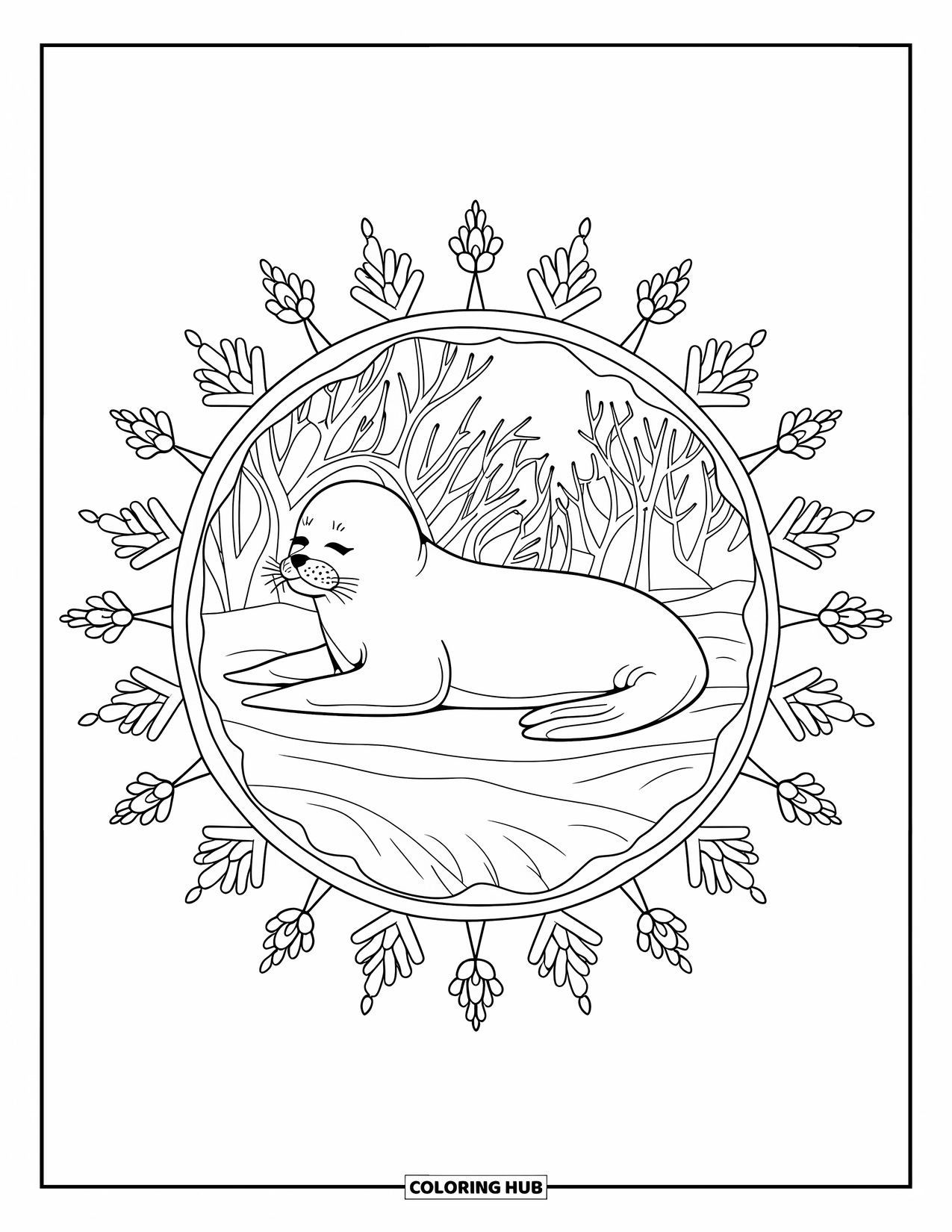100+ Winter Animal Coloring Pages for Kids & Adults (Free Printable PDFs)