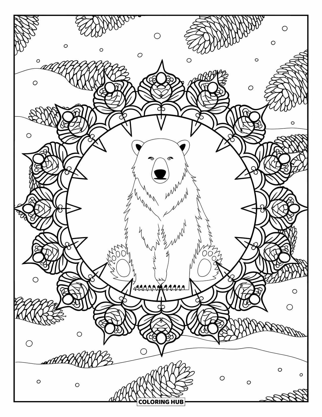 100+ Winter Animal Coloring Pages for Kids & Adults (Free Printable PDFs)