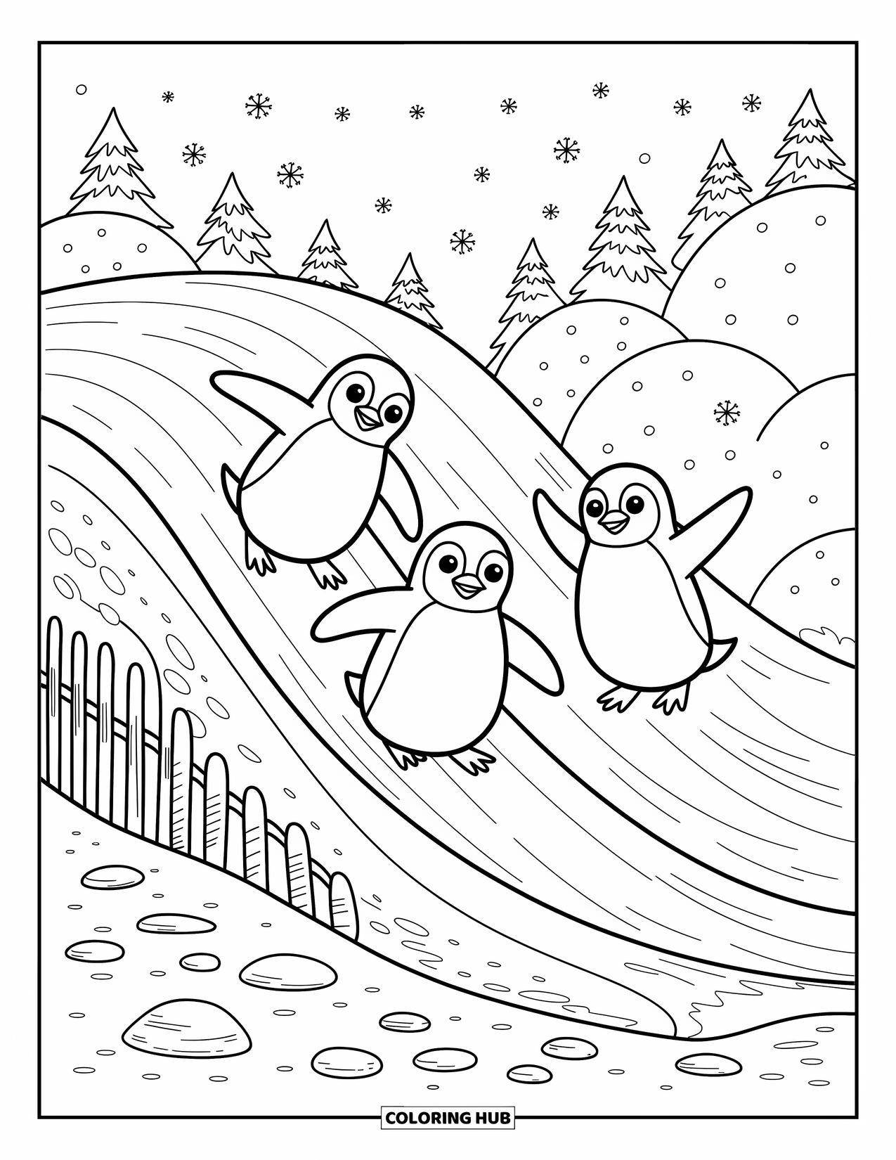100+ Winter Animal Coloring Pages for Kids & Adults (Free Printable PDFs)