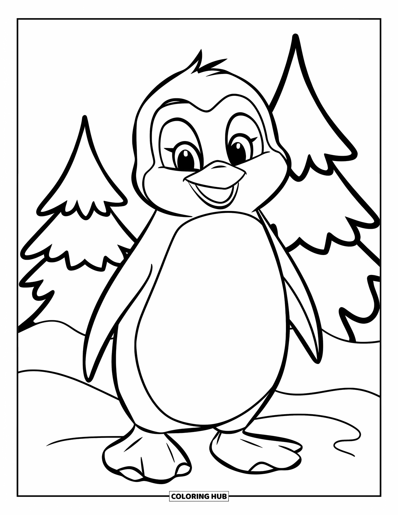100+ Winter Animal Coloring Pages for Kids & Adults (Free Printable PDFs)