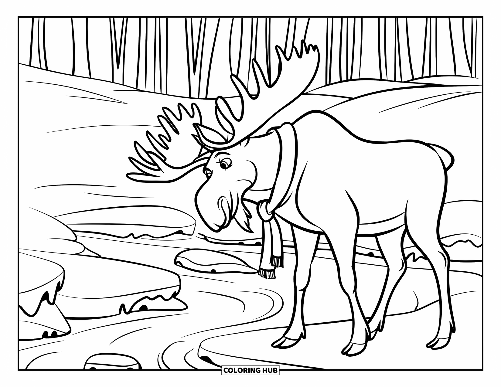 100+ Winter Animal Coloring Pages for Kids & Adults (Free Printable PDFs)